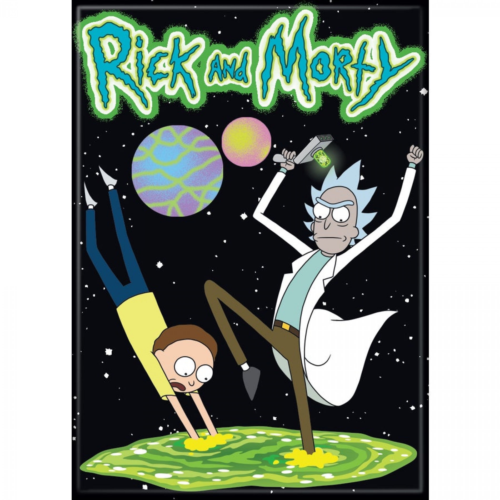 Rick And Morty Leaping In Magnet - Walmart.com