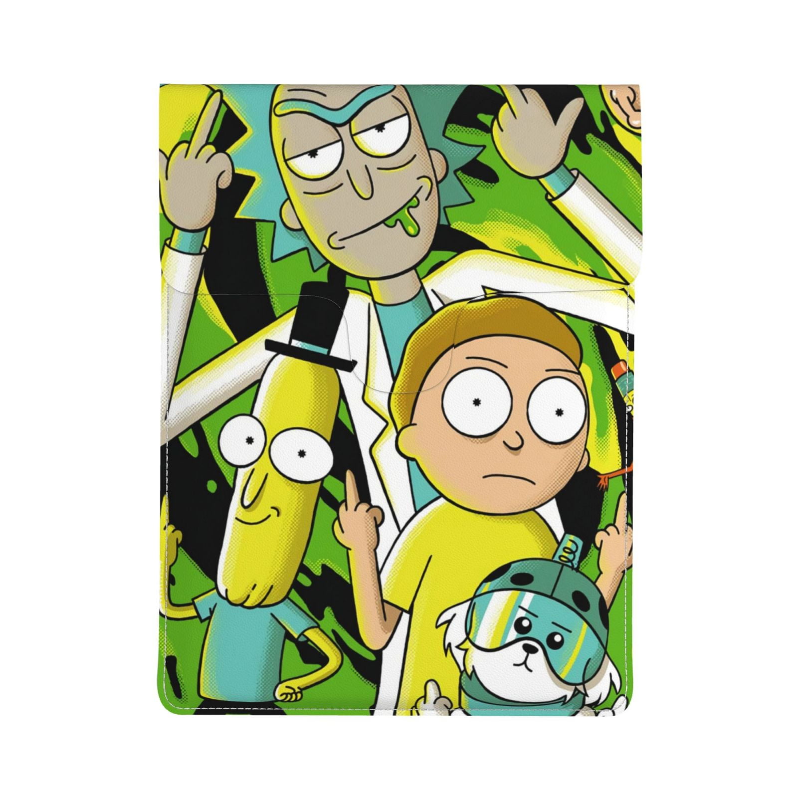 Rick And Morty Leather Laptop Sleeve Computer Case Notebook Cover -13 ...