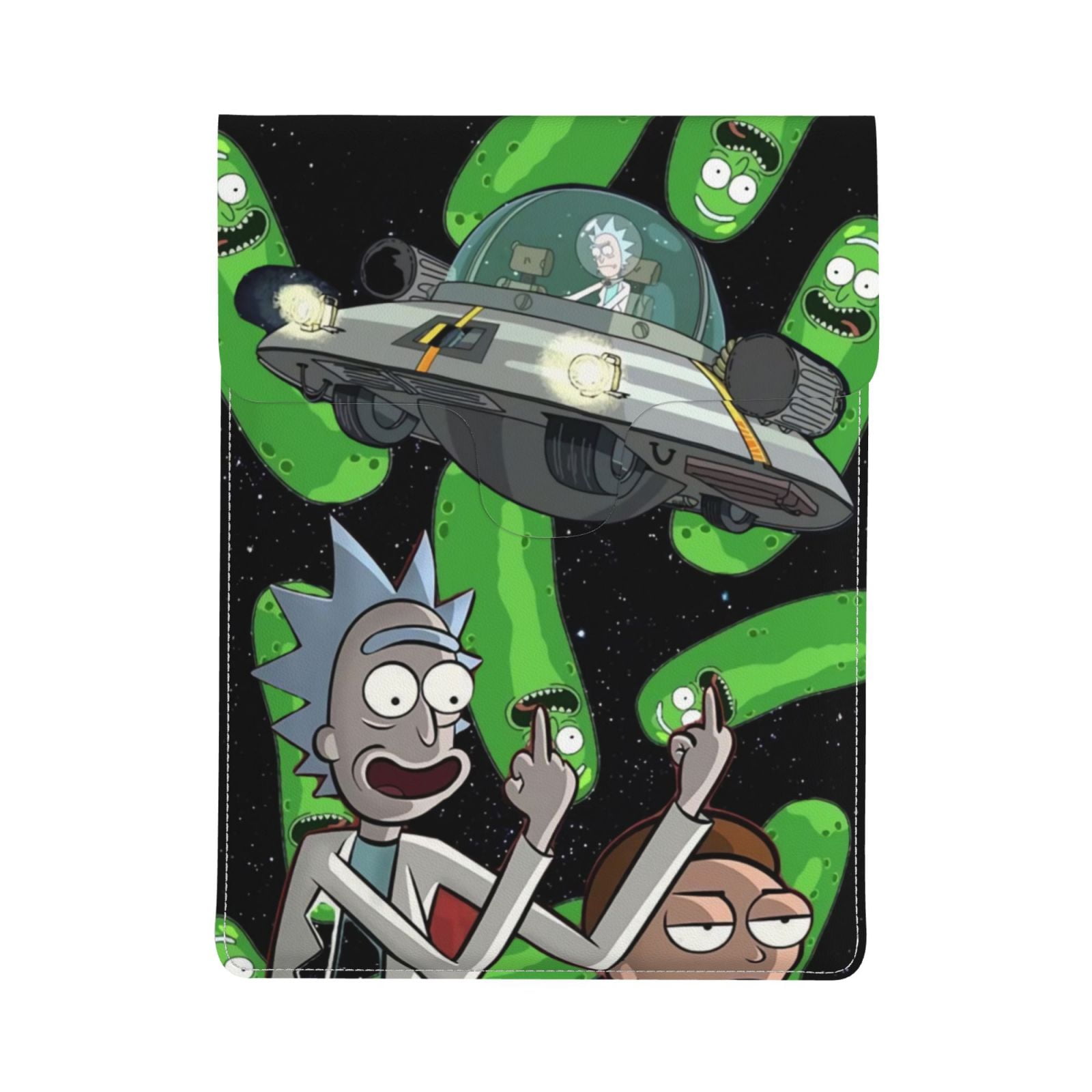 Rick And Morty Leather Laptop Sleeve Computer Case Notebook Cover -13 ...