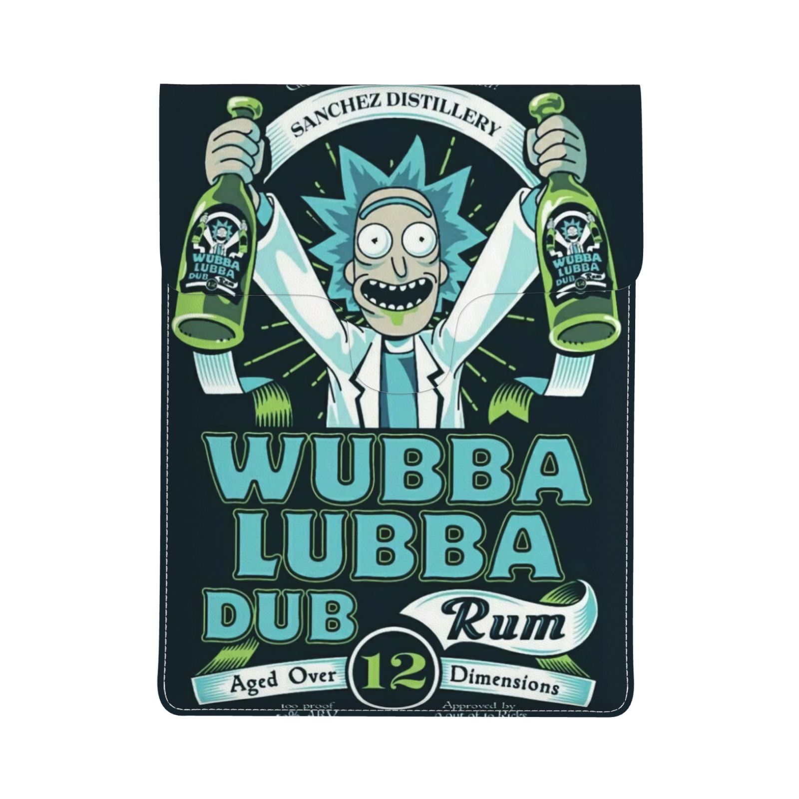 Rick And Morty Leather Laptop Sleeve Computer Case Notebook Cover -13 ...