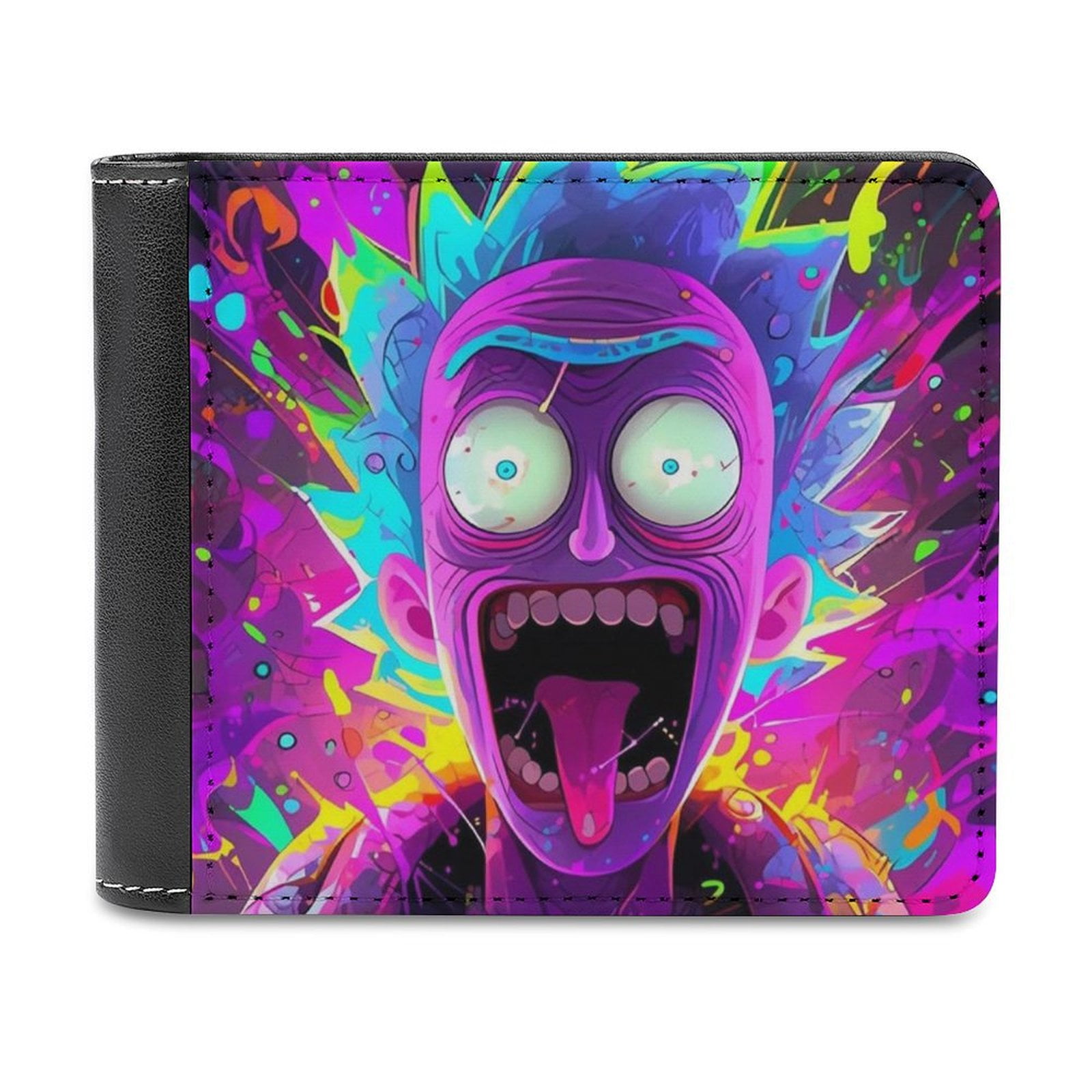 Rick And Morty Leather Wallet Slim Card Wallet Bifold Fashion Card ...