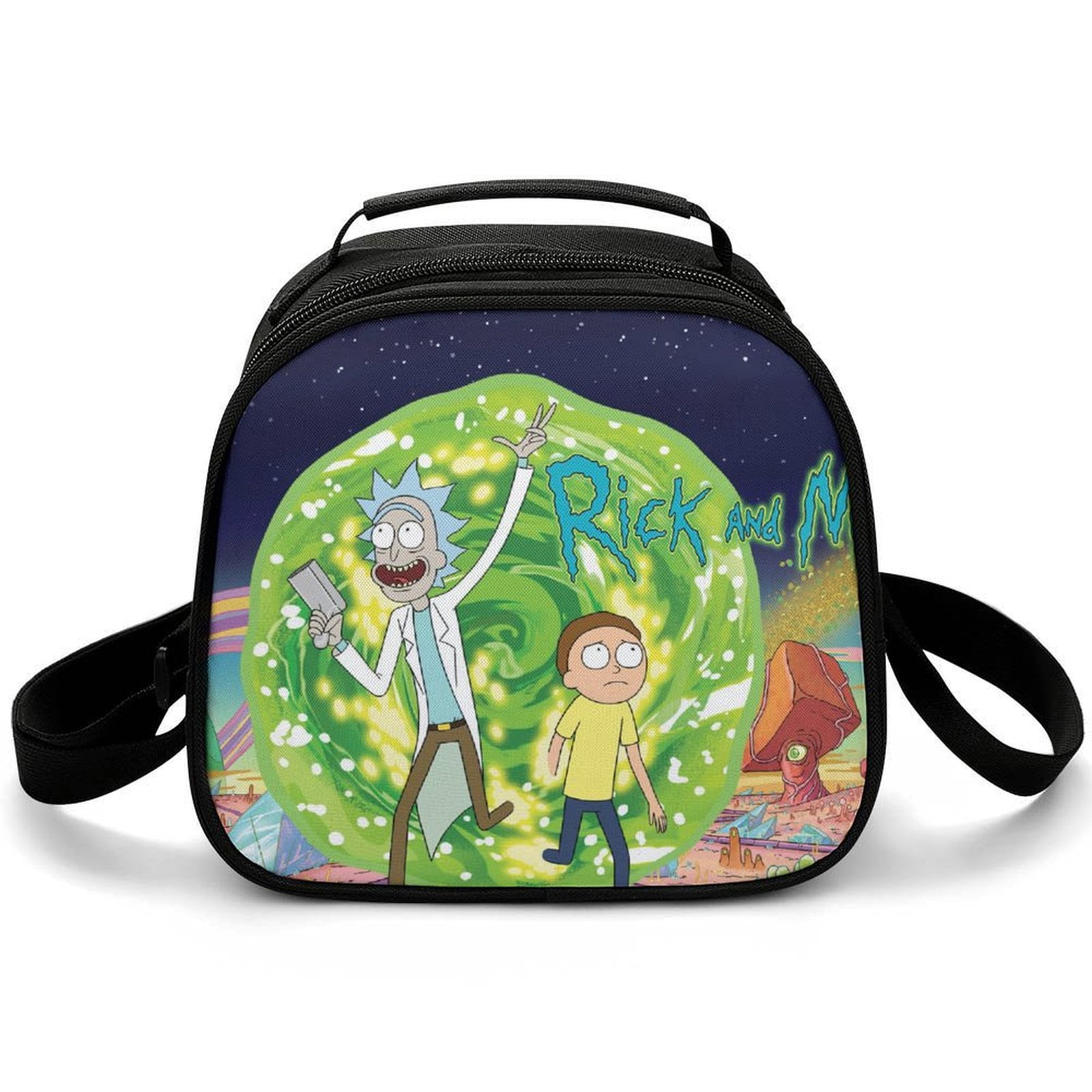 Rick And Morty Lunch Bag, Insulated Lunch Box Large Capacity Reusable ...