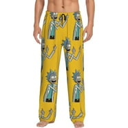 The Simpsons Mens Homer Pajama Pants Sleepwear Loungewear, Yellow, Size ...