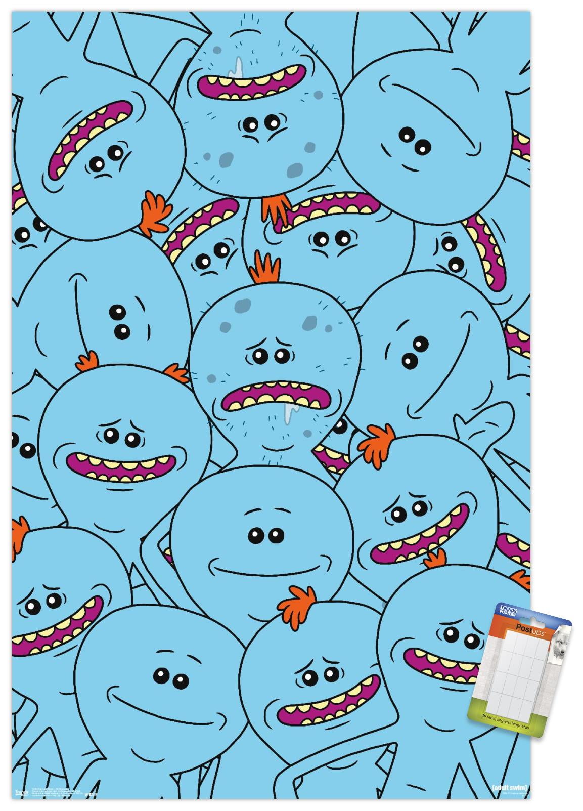 Rick And Morty - Mr. Meeseeks Wall Poster, 14.725" x 22.375" - Walmart.com