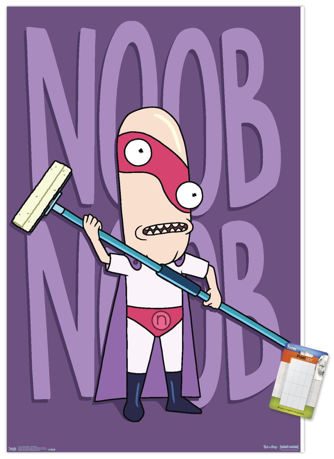 Rick And Morty - Noob Noob Wall Poster, 14.725" x 22.375" - Walmart.com