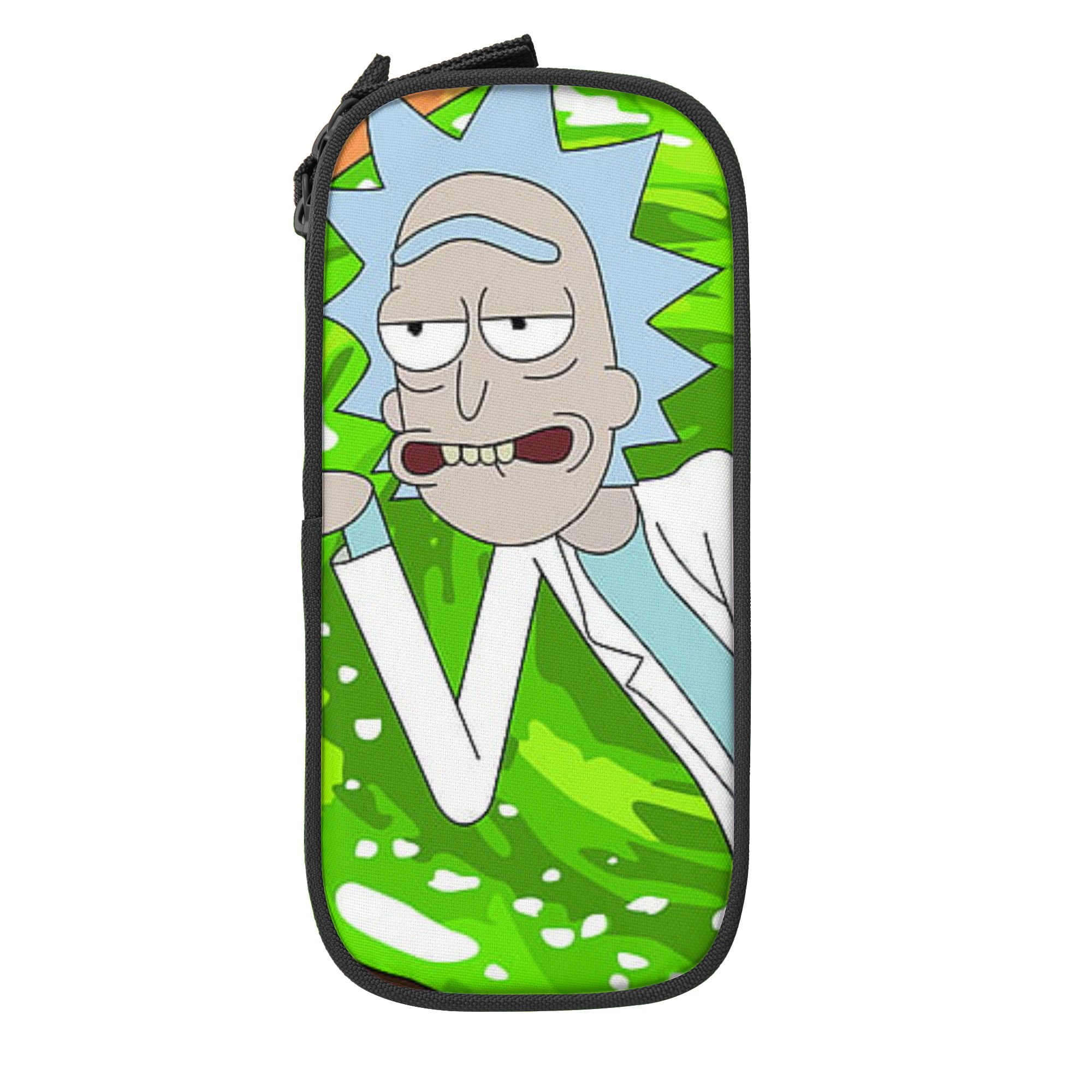 Rick And Morty Pencil Case Anime Pencil Pouch Case Makeup Bag Large ...