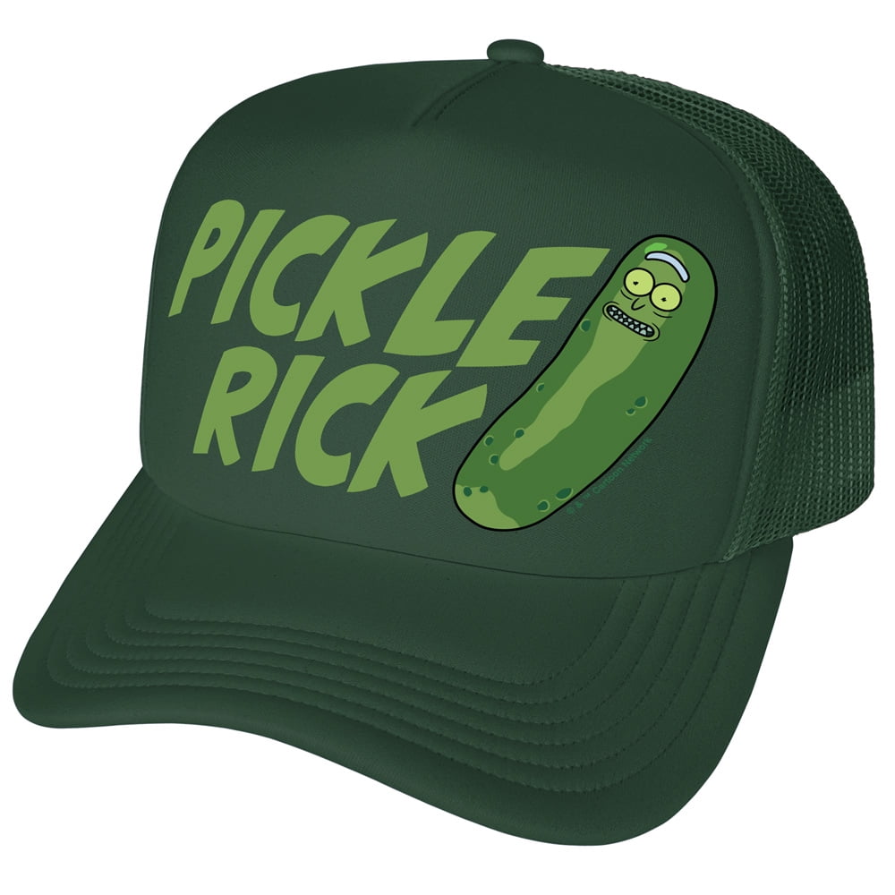 Rick And Morty Pickle Rick Foam Snapback Trucker Hat - Unisex for Men ...