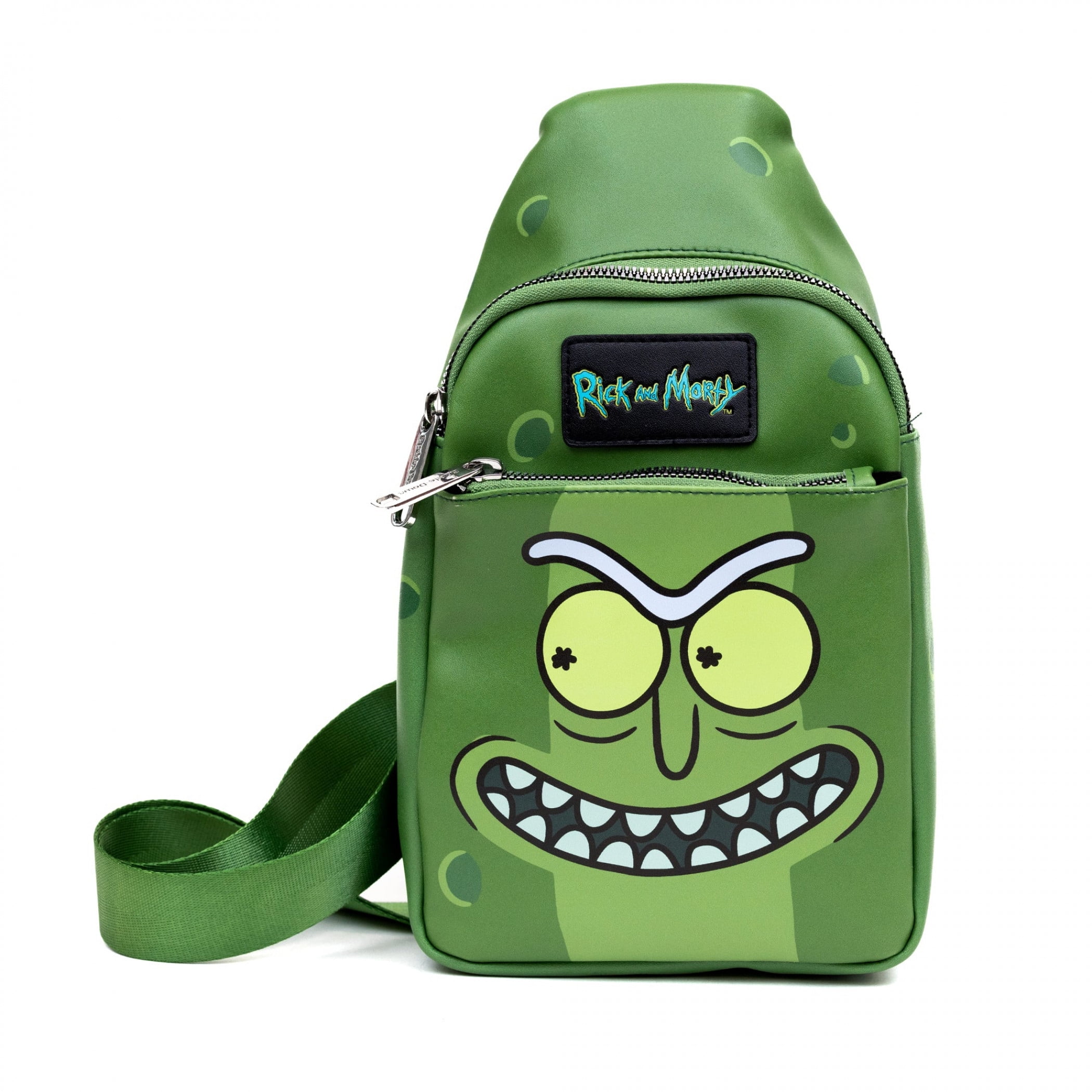 Rick And Morty Pickle Rick Grin Crossbody Bag - Walmart.com