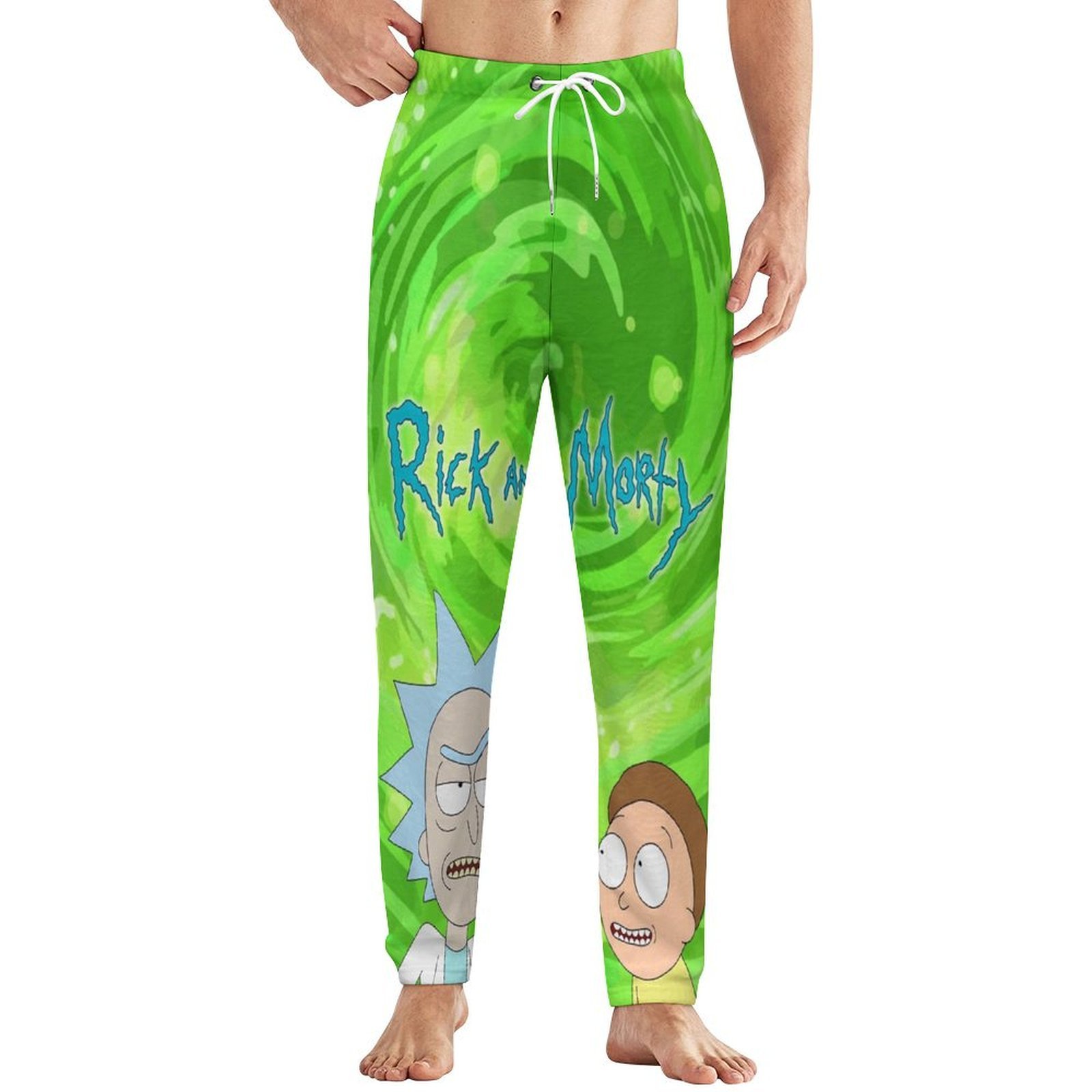 Rick And Morty Plush Men's Pajama Pants Bottoms Fashion Loose Lounge ...
