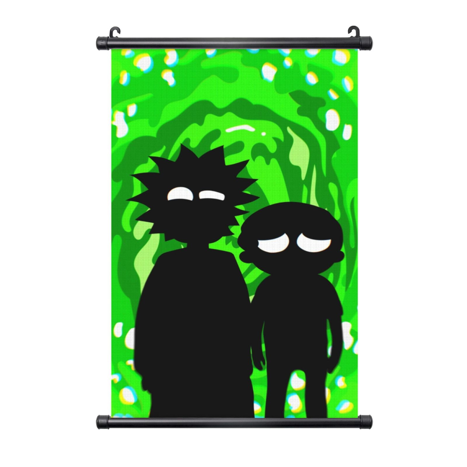 Rick And Morty Poster Aesthetic Canvas PVC Shaft Wall Art Hanging ...