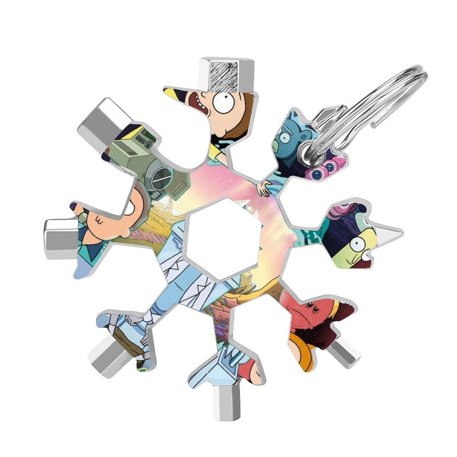 Rick And Morty Rick And Morty 19-in-1 Snowflake Multi Tool, Bottle ...