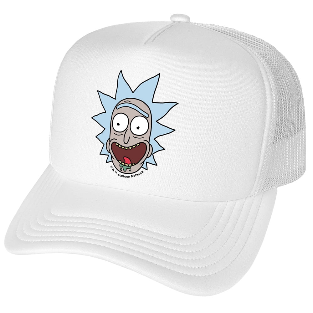 Rick And Morty Rick Headshot Foam Snapback Trucker Hat - Unisex for Men ...