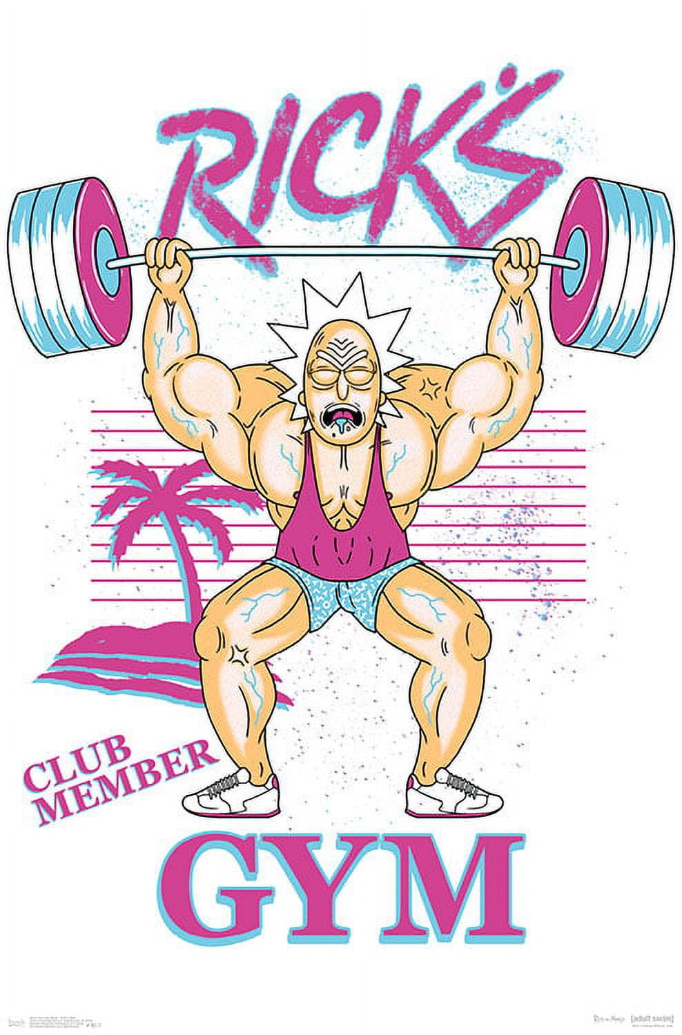 Rick And Morty - Rick's Gym Wall Poster, 22.375" x 34" - Walmart.com