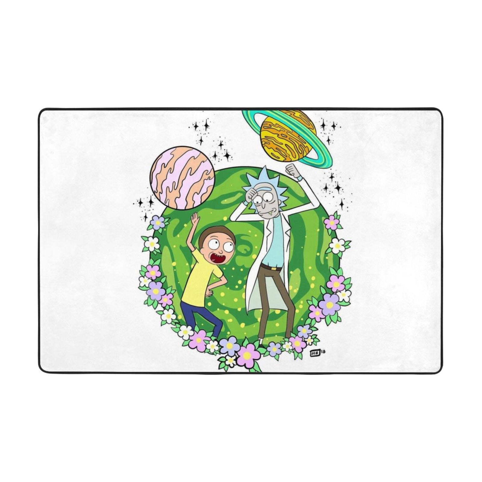Rick And Morty Rugs Washable Cover Floor Rug Carpets Bathroom ...