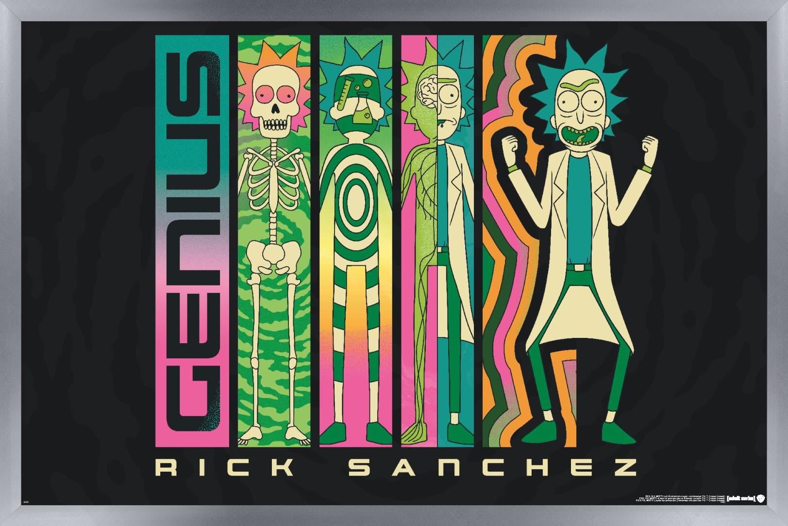 Rick And Morty: Season 8 - Genius Wall Poster, 22.375" x 34" Framed ...