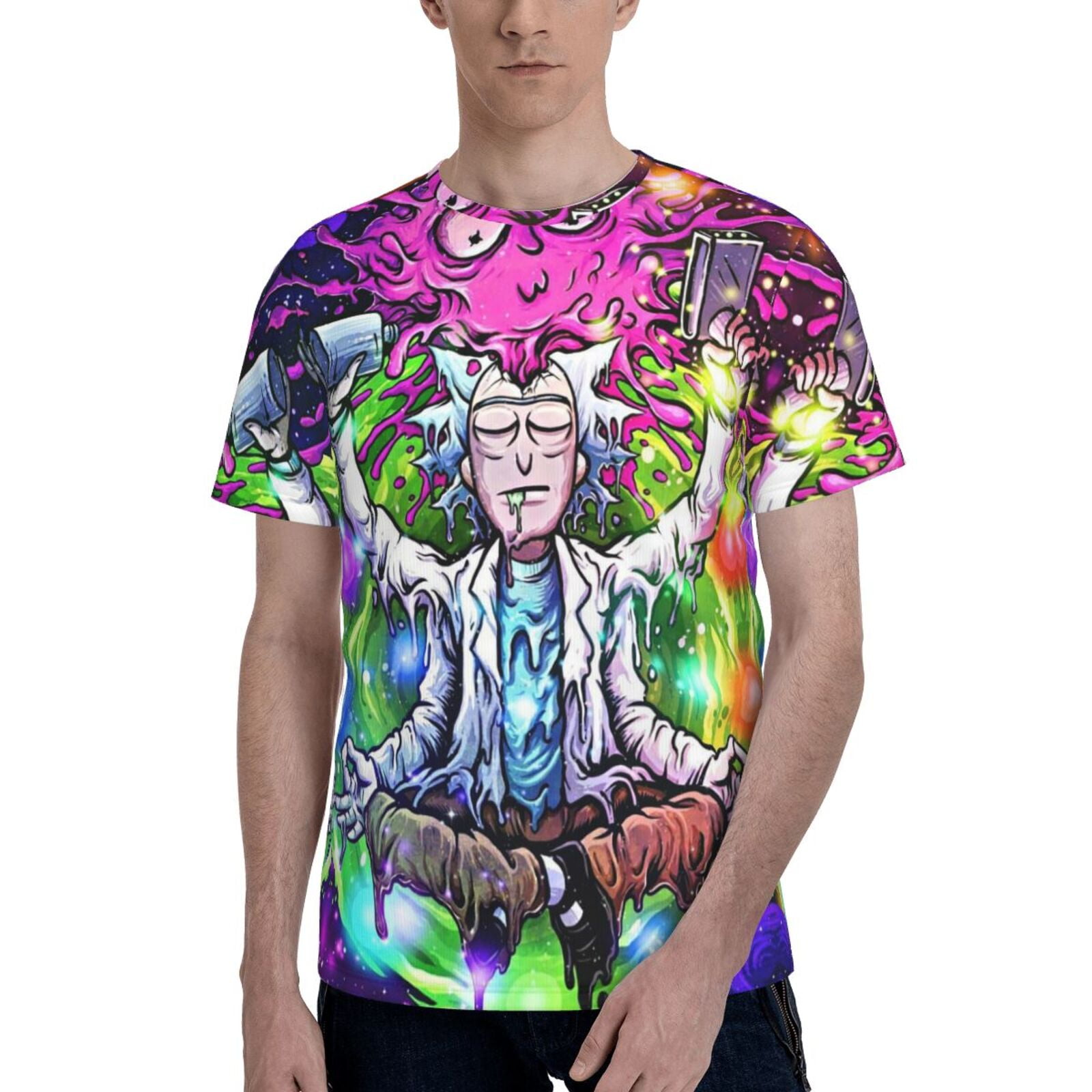 Rick And Morty Shirt 3d Printed T Shirt Crewneck Short Sleeve Top Tees ...