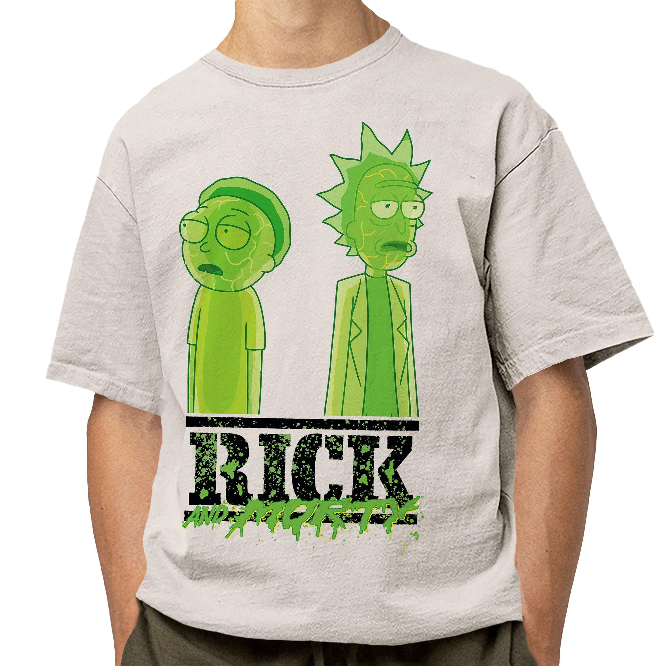 Rick And Morty Slime Split Mens and Womens Short Sleeve T-Shirt (Beige ...