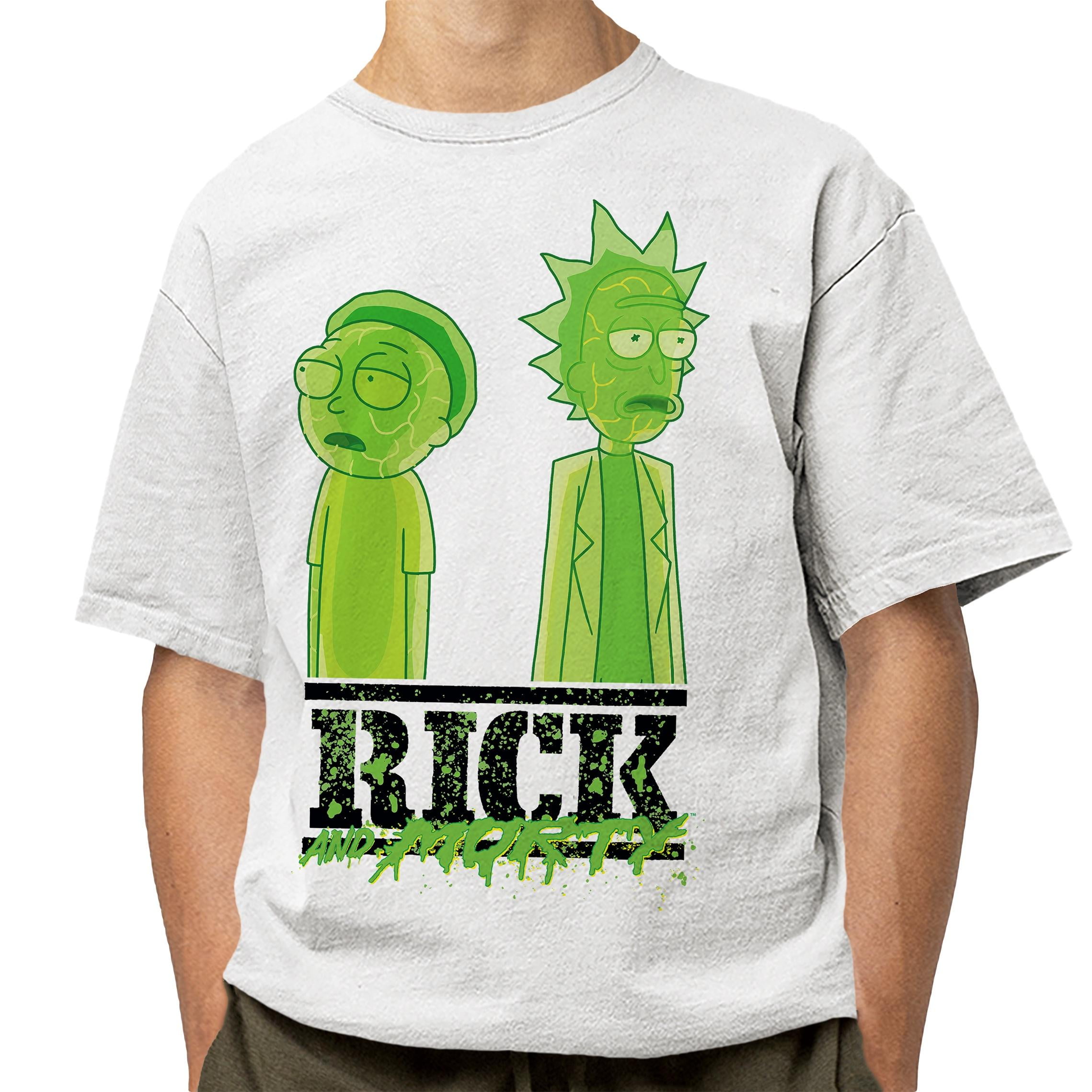 Rick And Morty Slime Split Mens and Womens Short Sleeve T-Shirt (White ...