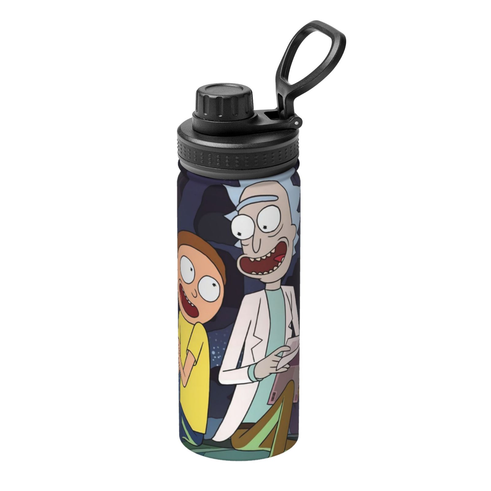 Rick And Morty Sports Insulated Water Bottle Stainless Steel Portable ...