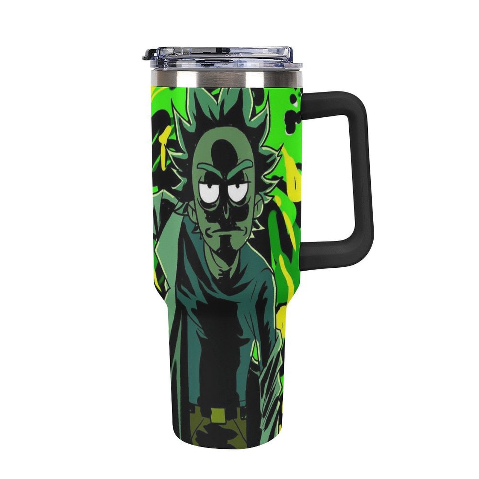 Rick And Morty Stainless Steel Straw Large Capacity Car Cup Commuter ...