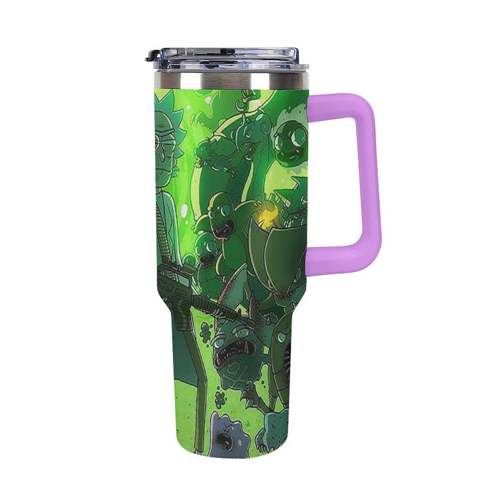 Rick And Morty Stainless Steel Straw Large Capacity Car Cup Commuter ...