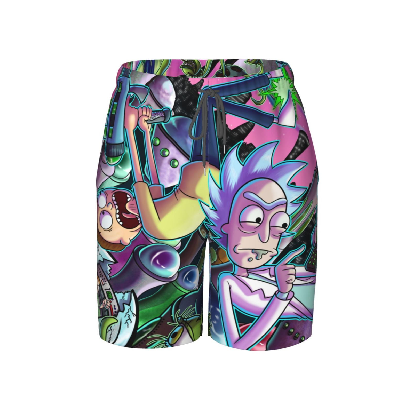 Rick And Morty Swim Trunk For Boys, Swiming Trunks With Mesh Liner ...