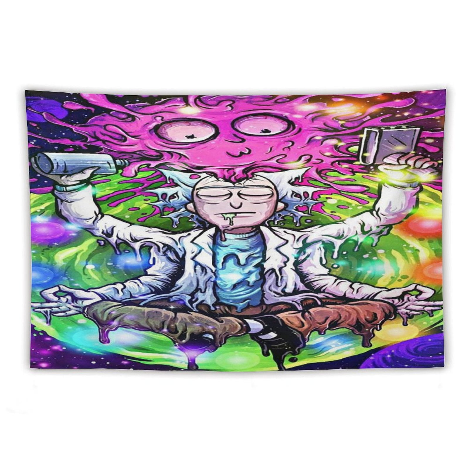 Rick And Morty Tapestry Anime Poster Wall Hanging Art Decor For Living ...