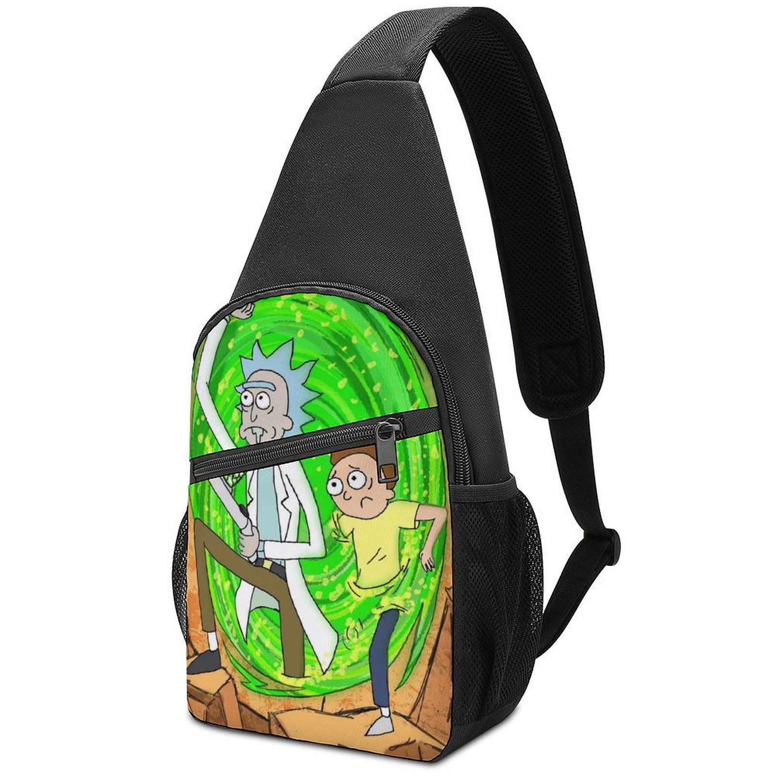 Rick And Morty Unisex Sling Backpack Hiking Personalized Daypack ...