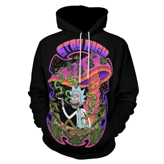 Rick And Morty Unisex Sweatshirts Loose Pullover Sweater Hooded Hoodie ...