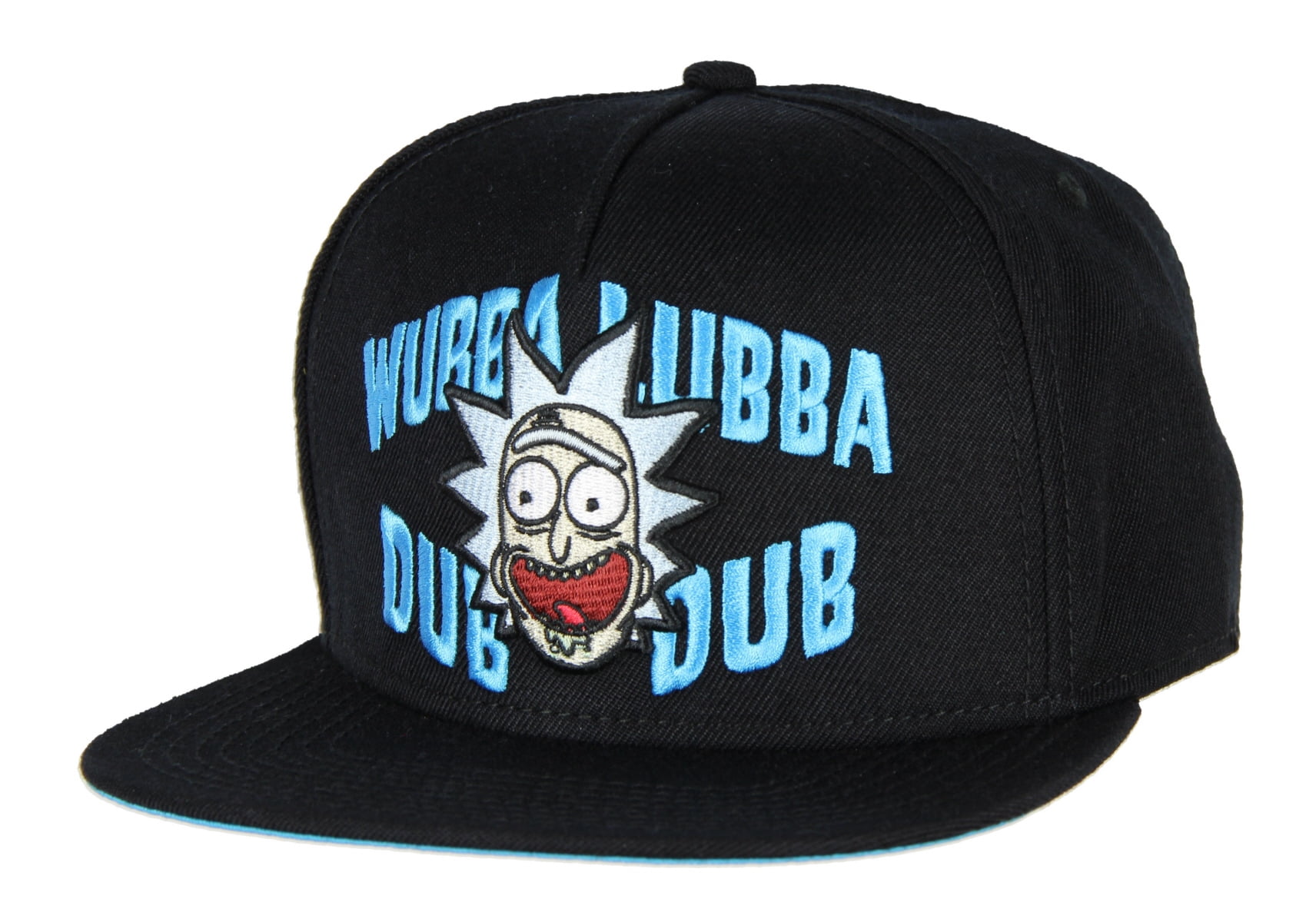 Rick And Morty Wubba Lubba Dub Dub Adult Black Snapback Cap Hat ...