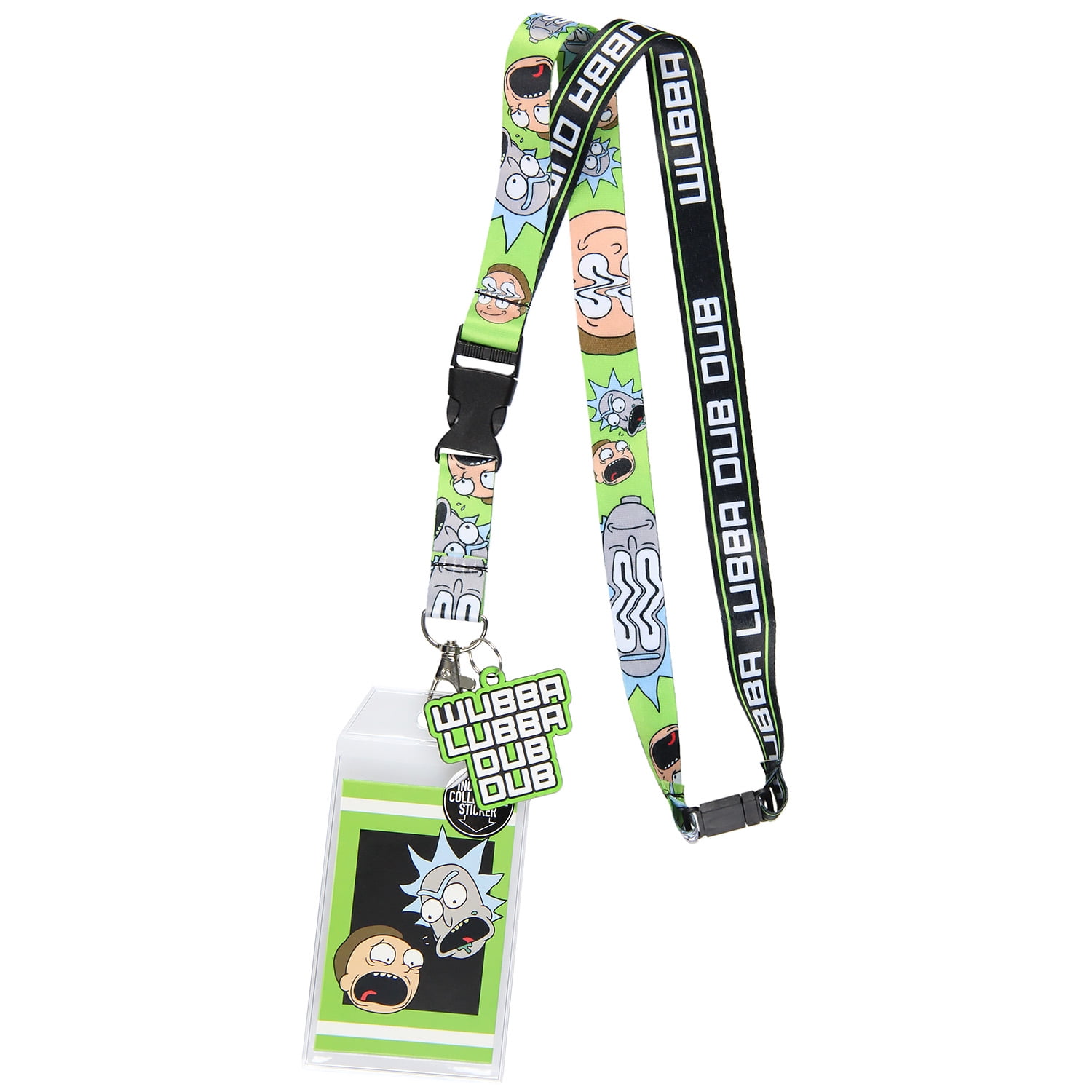 Rick And Morty Wubba Wubba Lanyard - Accessories with ID Holder, Rubber ...