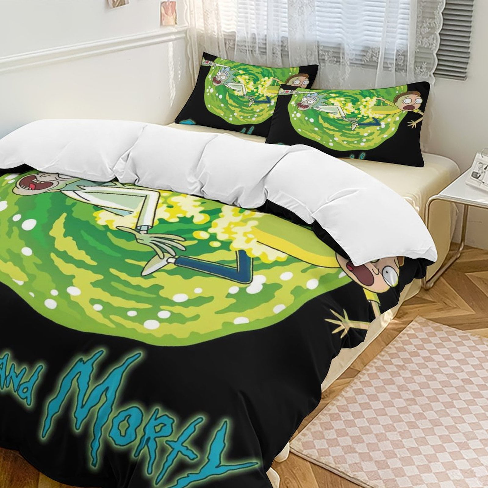 Rick And MortyCartoon Collection 3-Piece Comforter Set, Personalized ...
