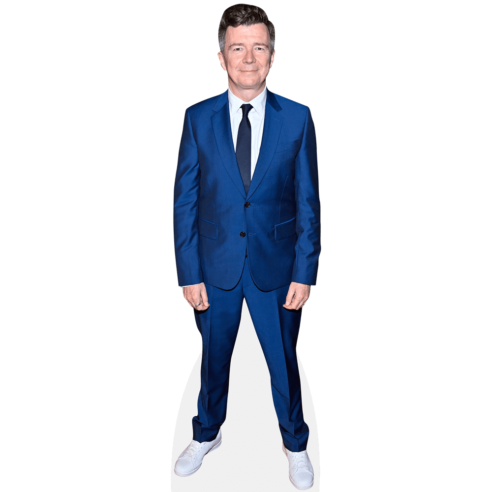 Rick Astley (Blue Suit) Mini Cardboard Cutout Standee - Walmart.com