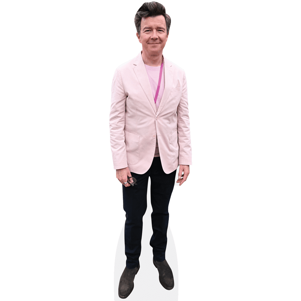 Rick Astley (Pink Blazer) Lifesize Cardboard Cutout Standee - Walmart.com