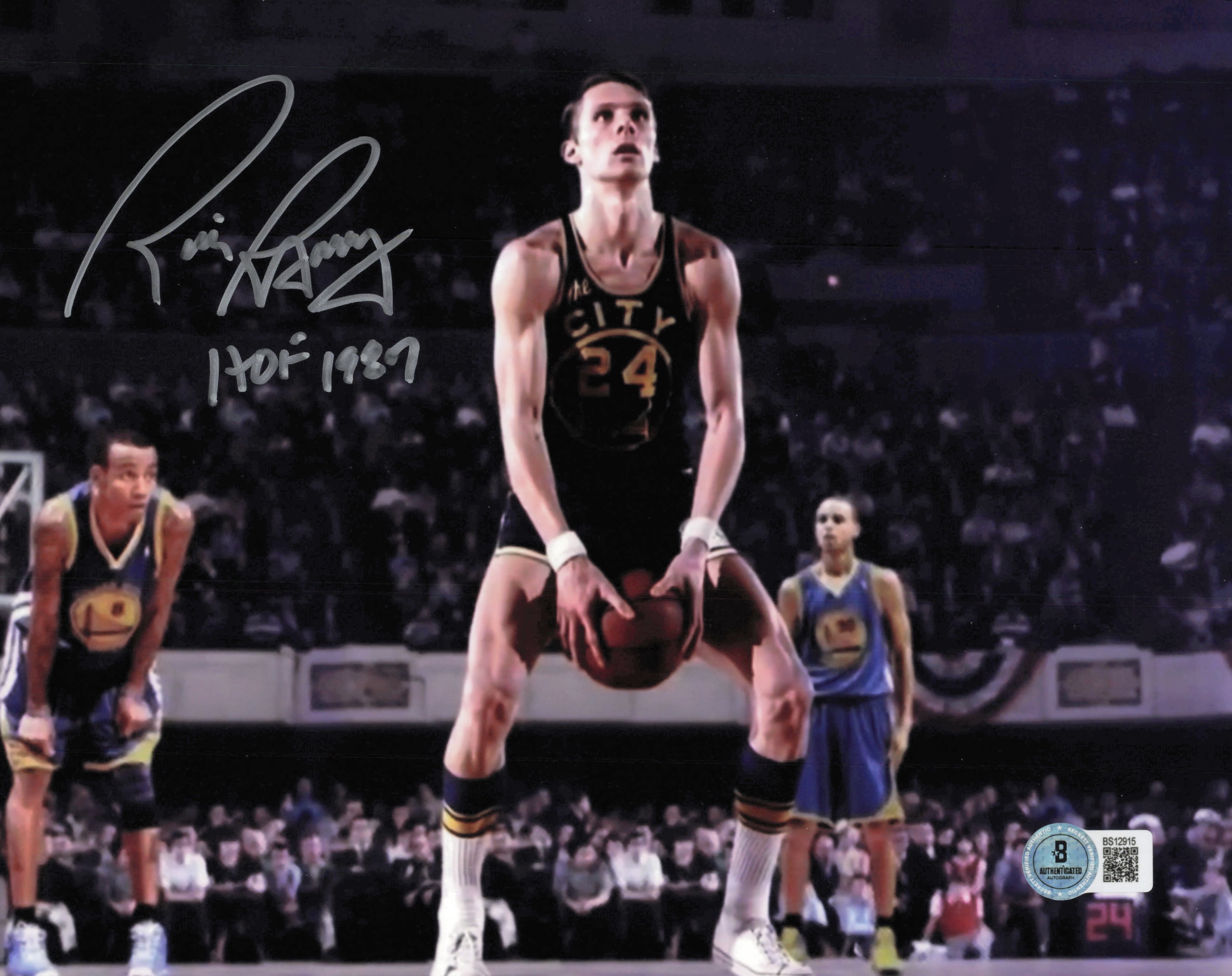 Rick Barry Autographed 8x10 Photo Golden State Warriors "HOF 1987 ...