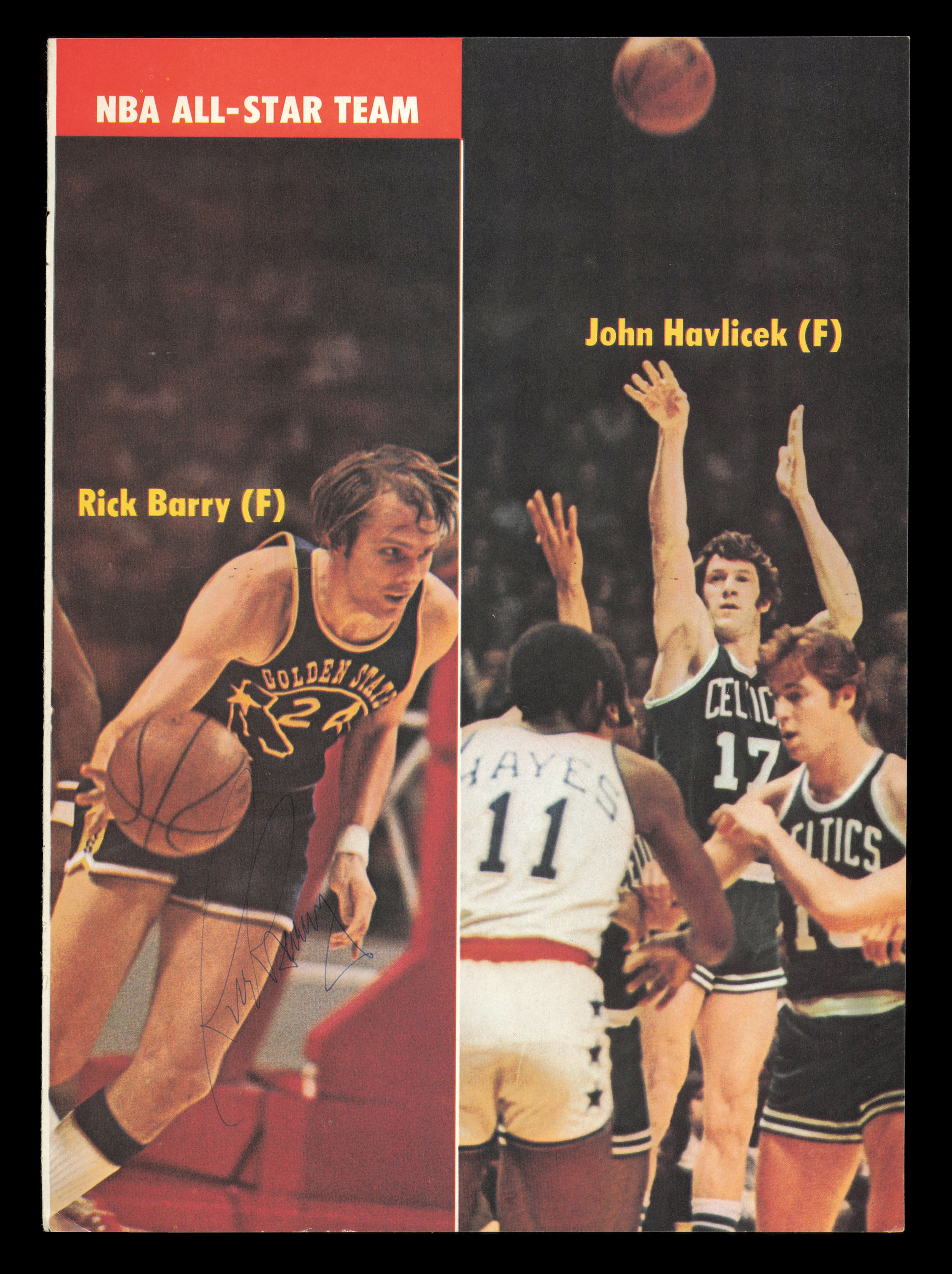 Rick Barry & Gail Goodrich Autographed 8x11 Magazine Photo Golden State ...