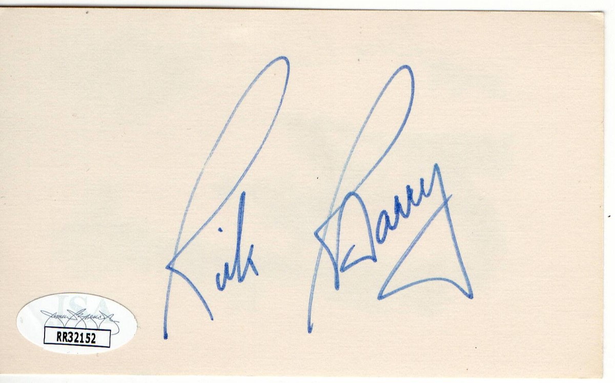Rick Barry Signed Autographed 3X5 Index Card Golden State Warriors JSA ...