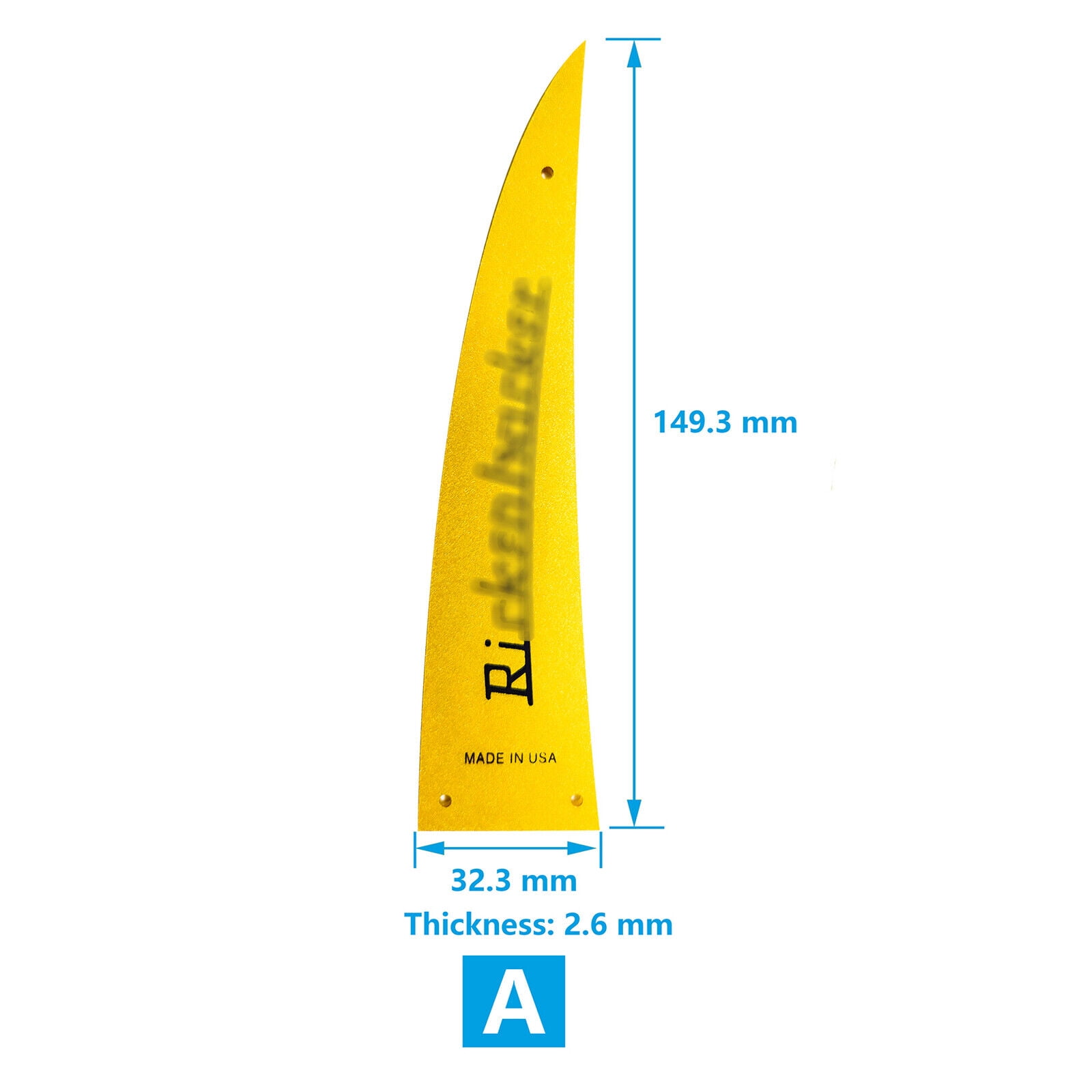 Rick Bass Guitar Headstock Cover Truss Rod Cover for Ricke Model 325 ...