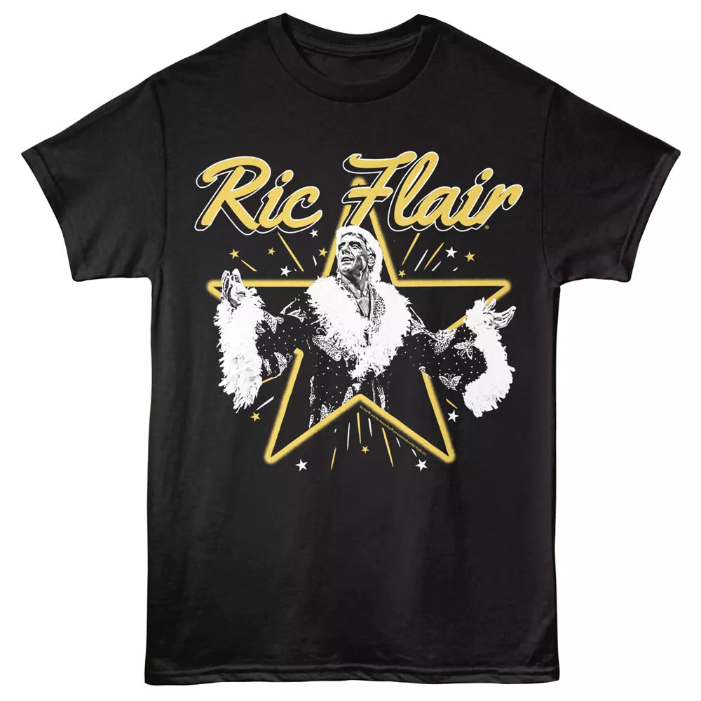 Rick Flair The Star Wooooo Flashy Robe Wrestling Champ Men's T Shirt ...