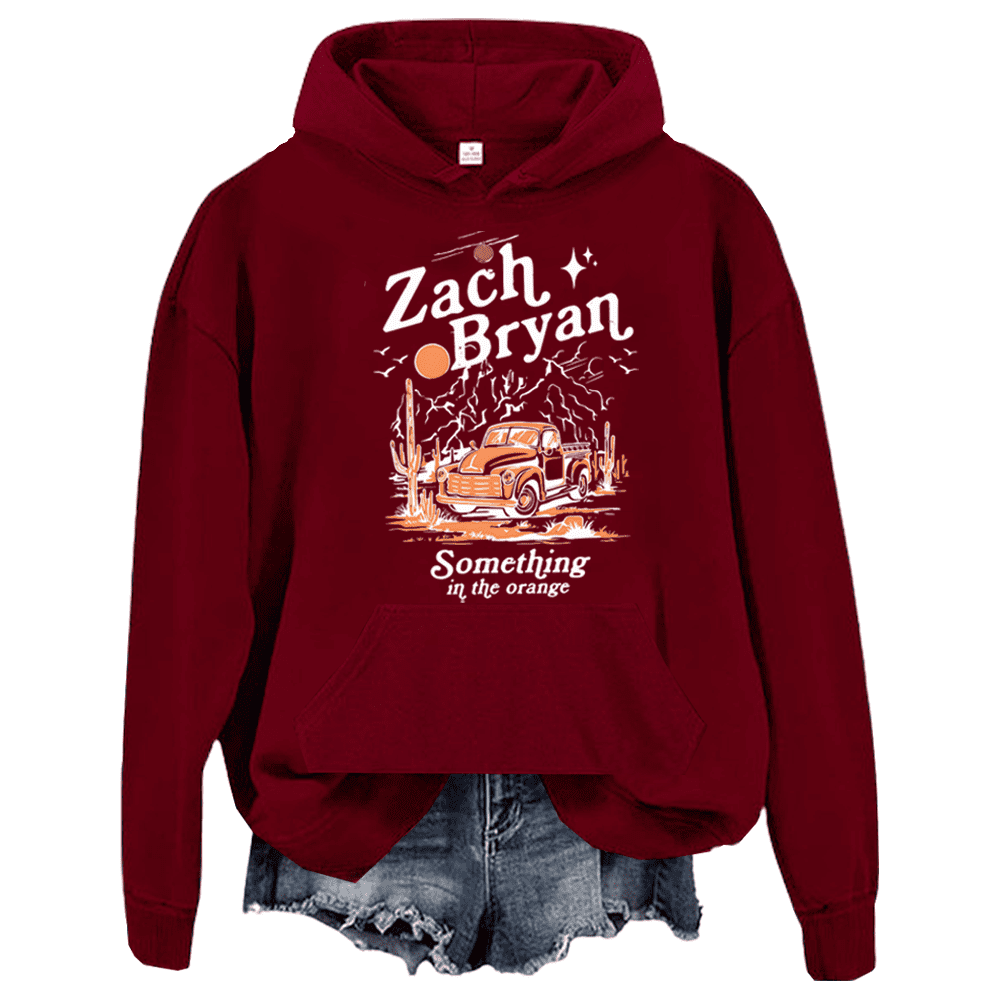 Something in the Orange Hoodie, Zach Bryan Tshirt, Western Hoodie, Zach ...