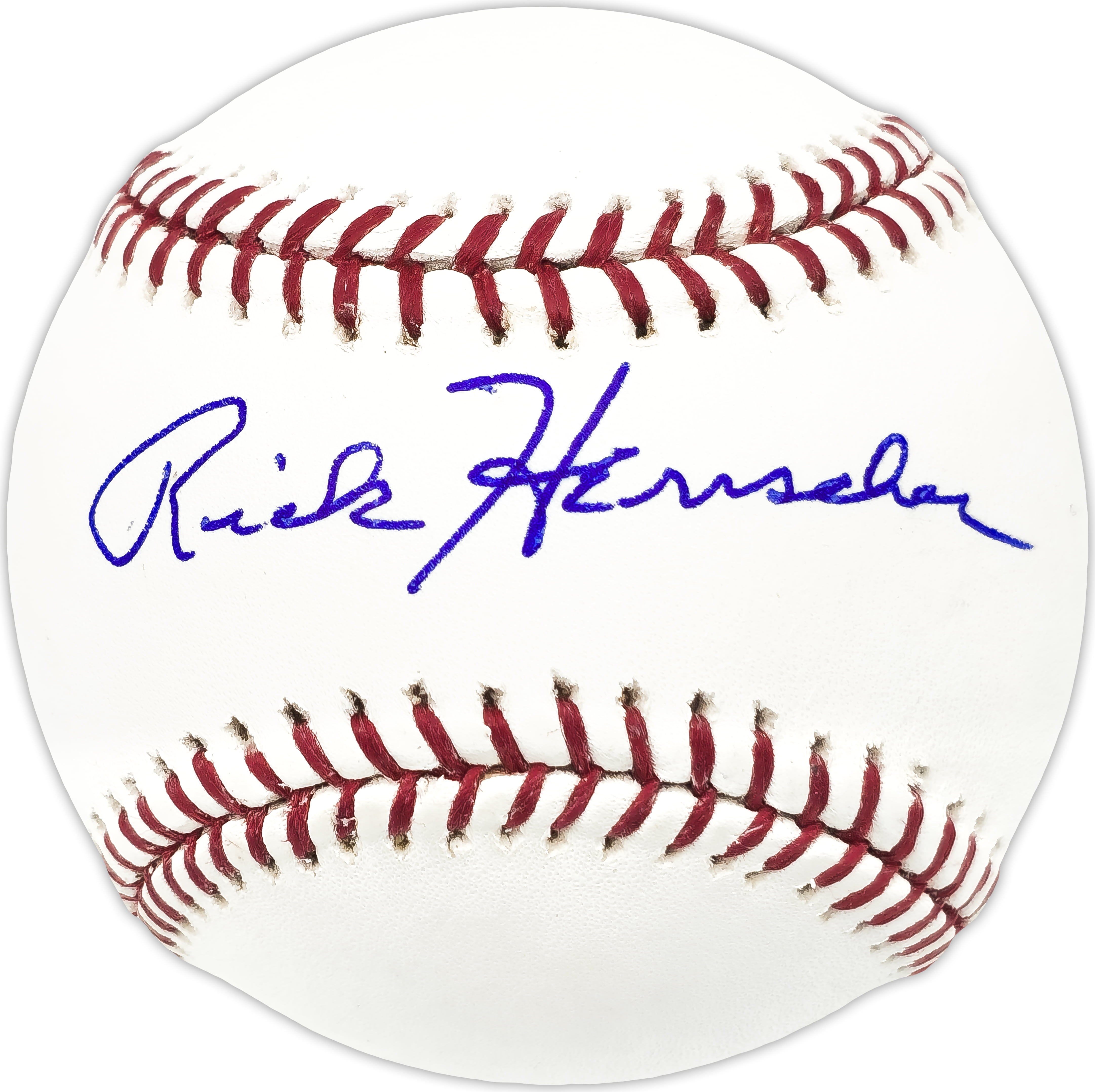 Rick Herrscher Autographed Official MLB Baseball New York Mets Beckett ...