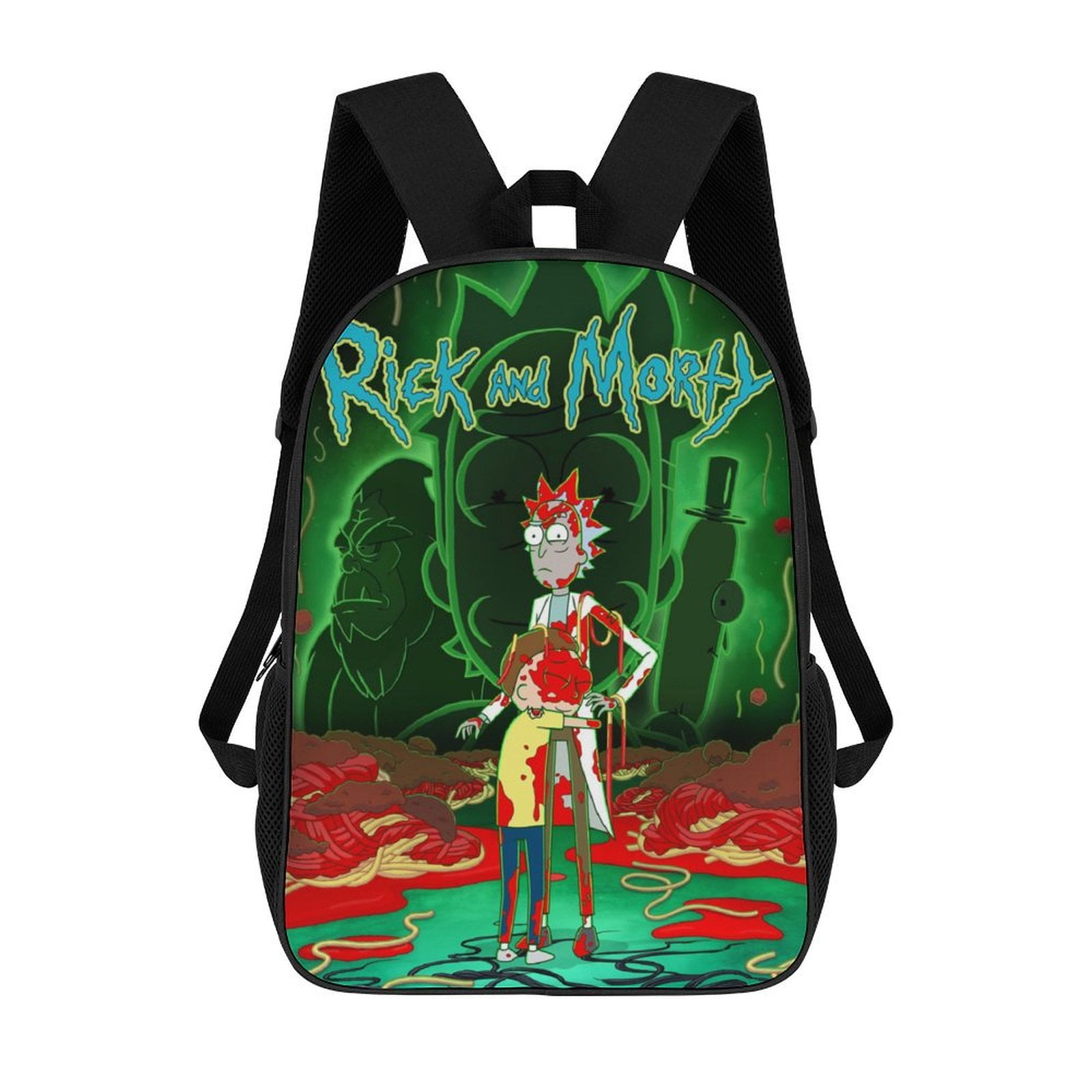Rick And Morty 17 Inch Large Capacity Backpack,casual Travel Backpack ...