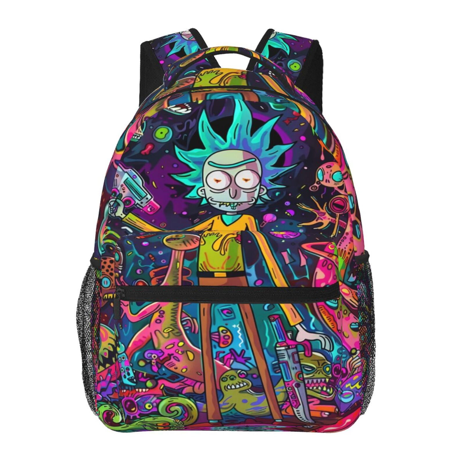 Rick Morty（44） Cartoon 3d Print Backpack Backpack Lightweight Travel ...