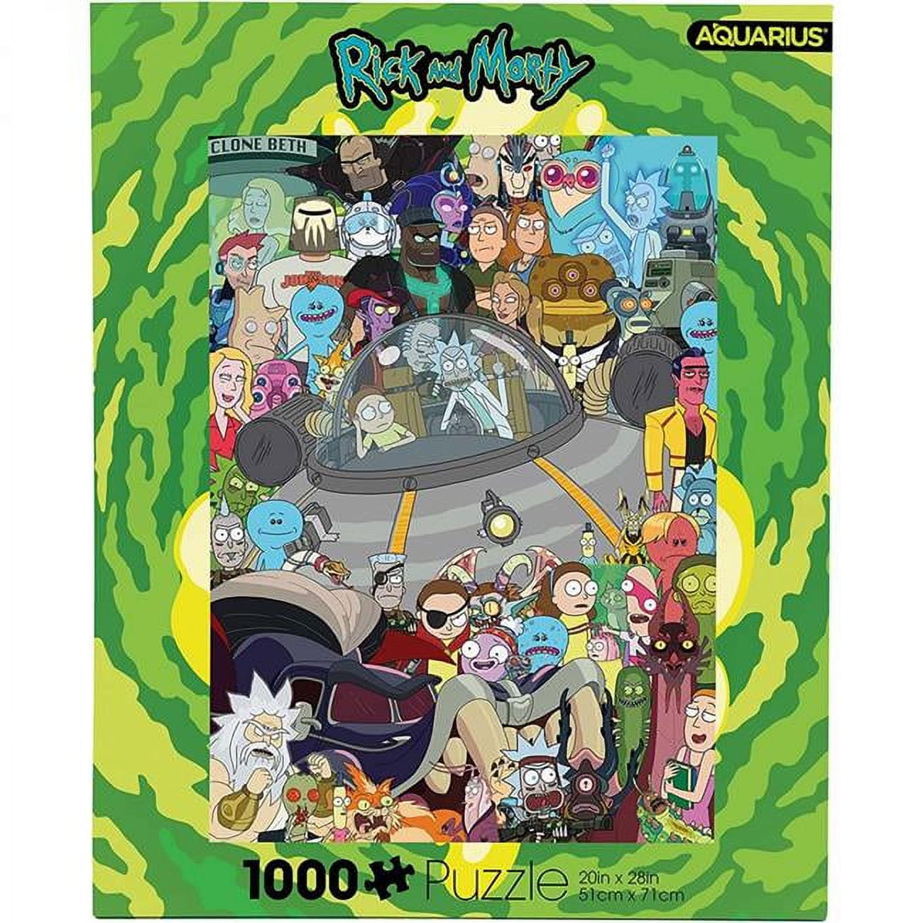Rick & Morty 847424 20 x 28 in. Rick & Morty Space Cruiser Surrounded ...