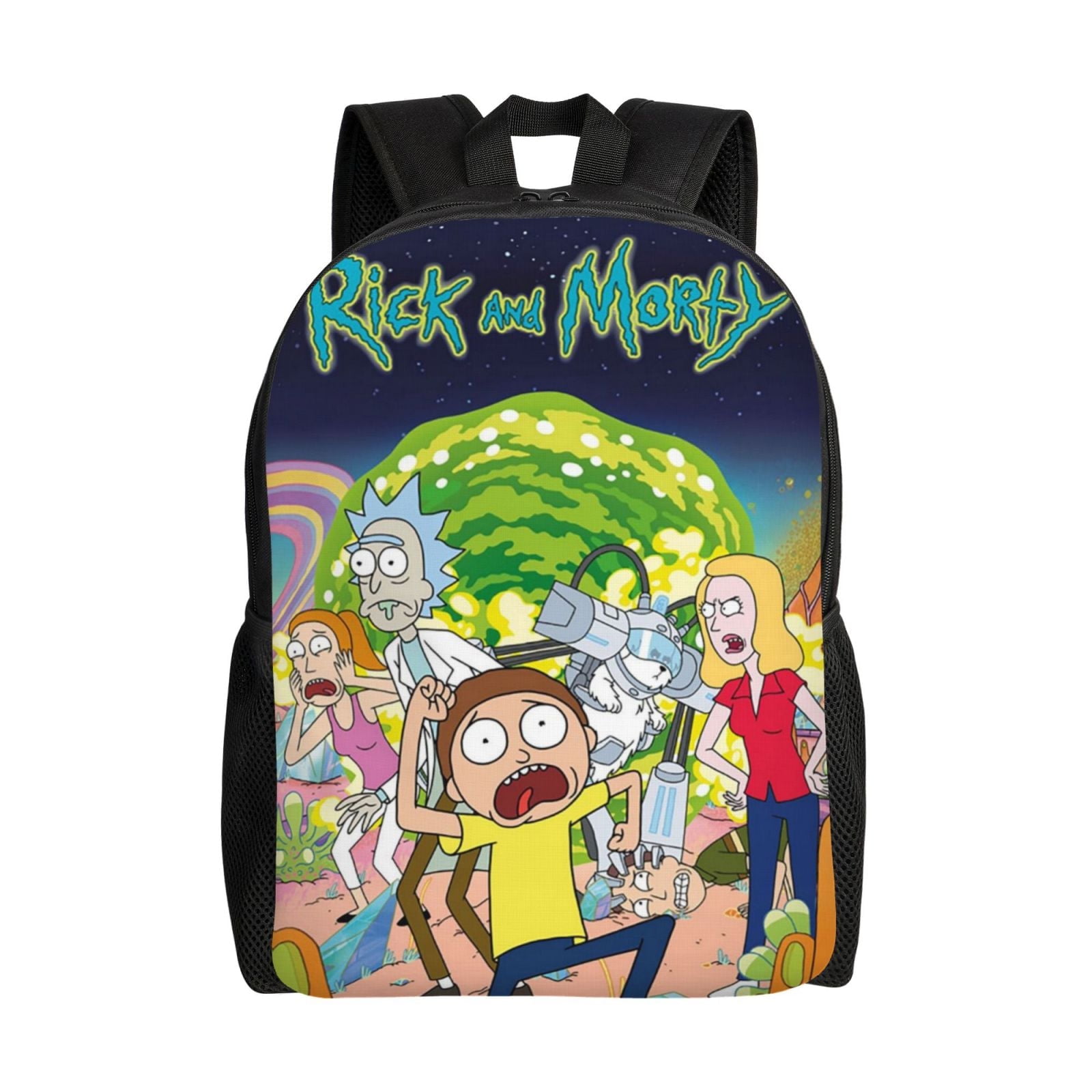 Rick And Morty Backpack Bookbag Lightweight Bags Satchel Back Packs For ...