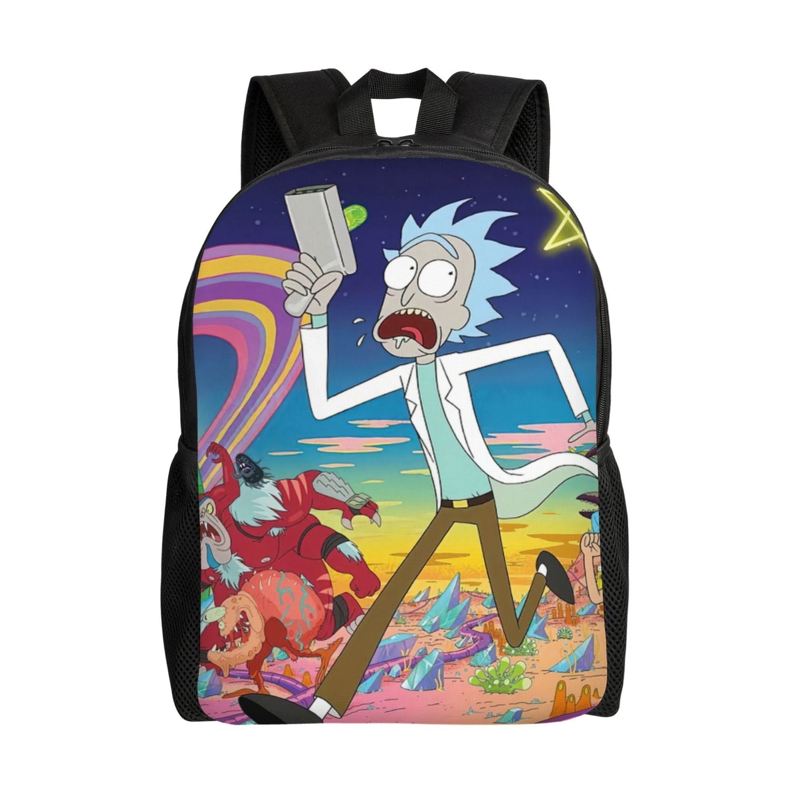 Rick And Morty Backpack Bookbag Lightweight School Bags Satchel Back ...