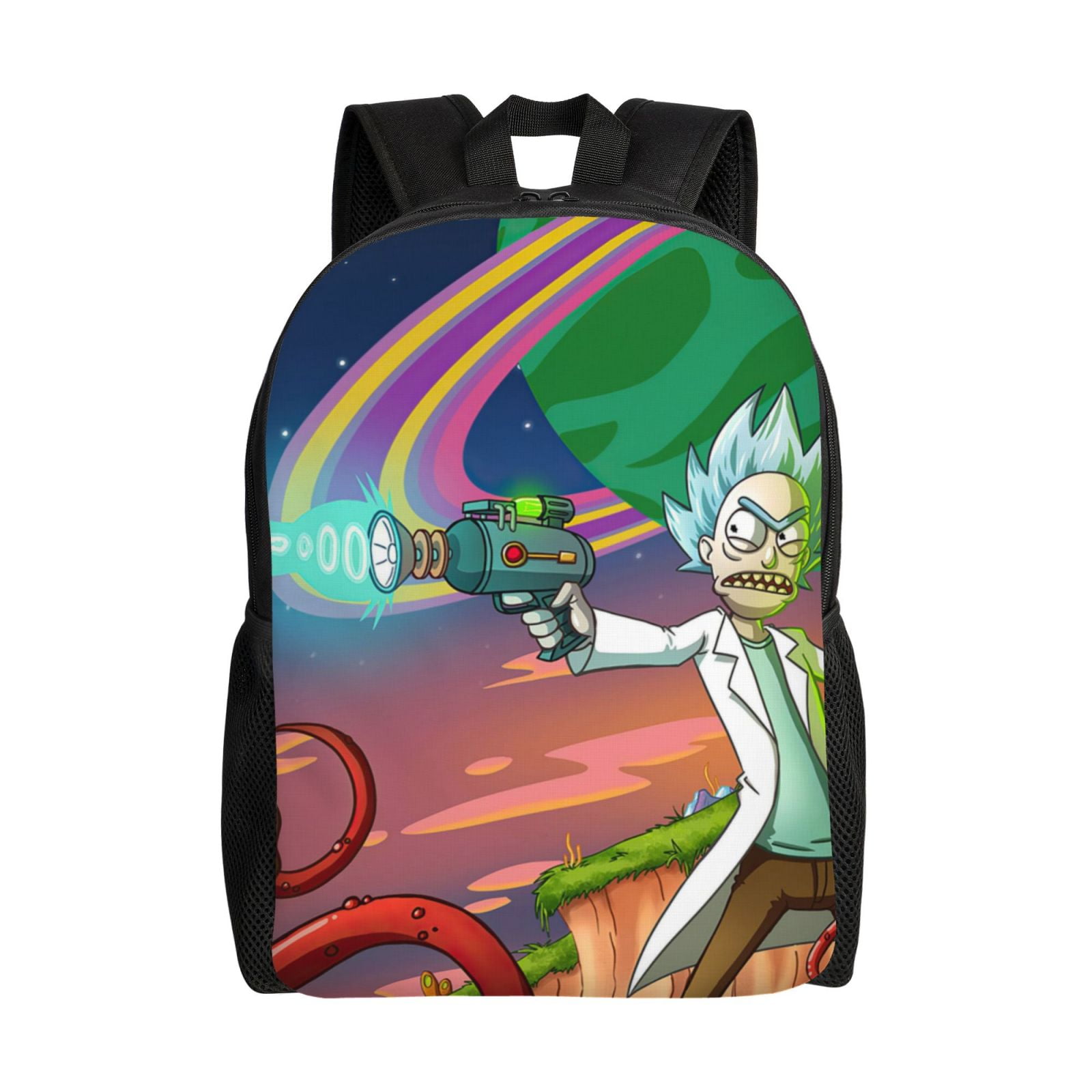 Rick And Morty Backpack Bookbag Lightweight Bags Satchel Back Packs For ...