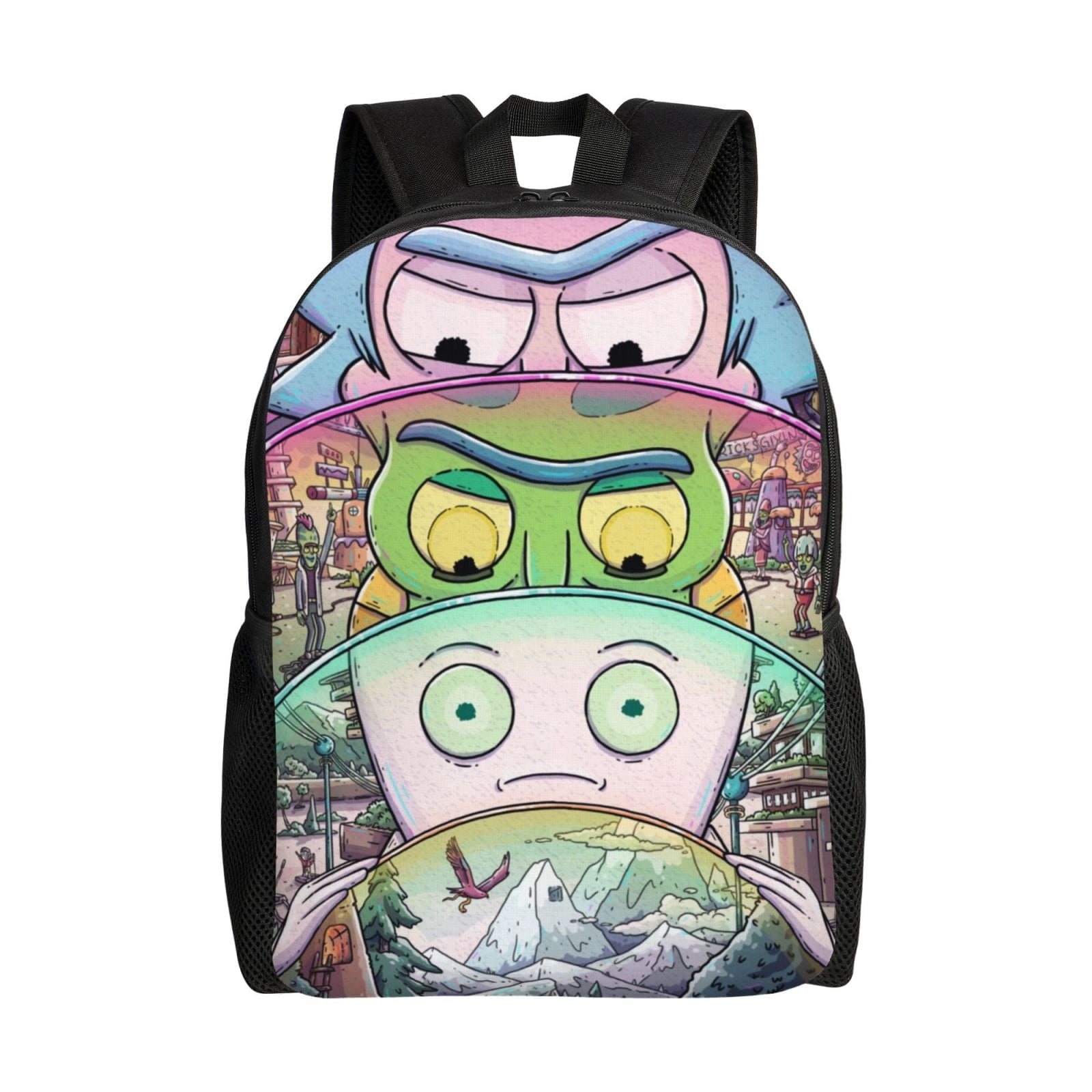 Rick And Morty Backpack Bookbag Lightweight Bags Satchel Back Packs For ...