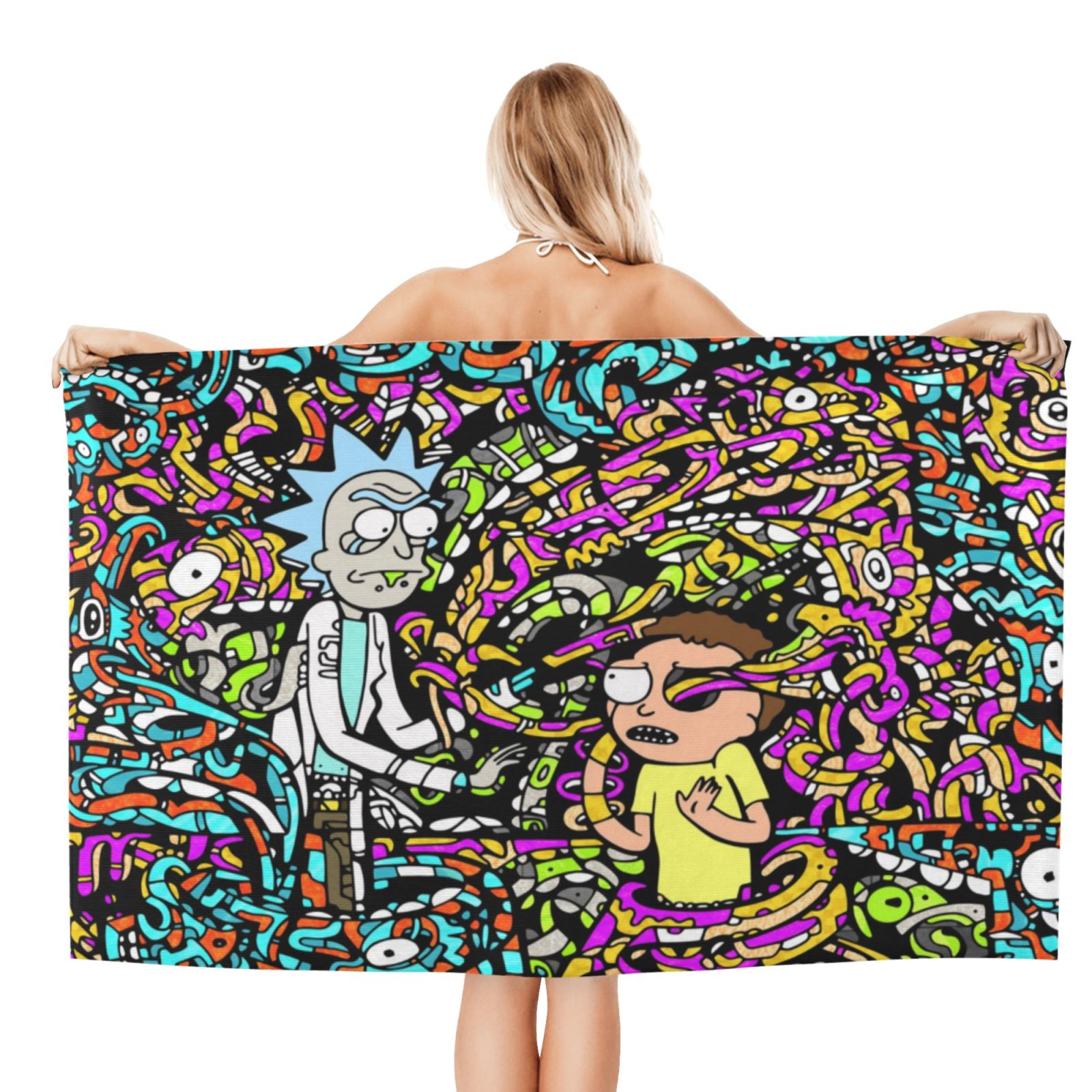 Rick and Morty Bath/Pool/Beach Towel,Lightweight Camping Towel for ...