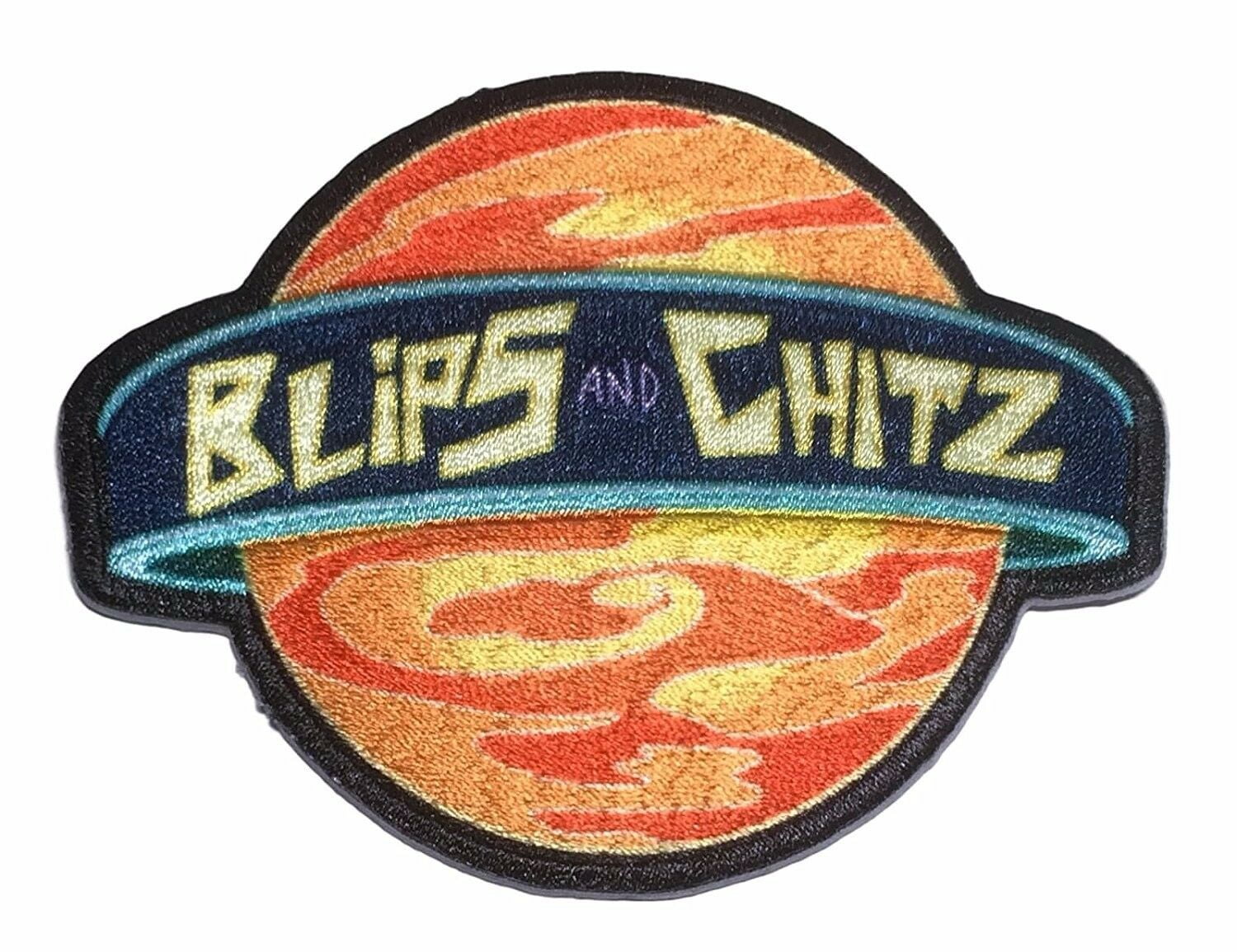 Rick & Morty Blips and Chitz Embroidered Iron On Patch - Walmart.com